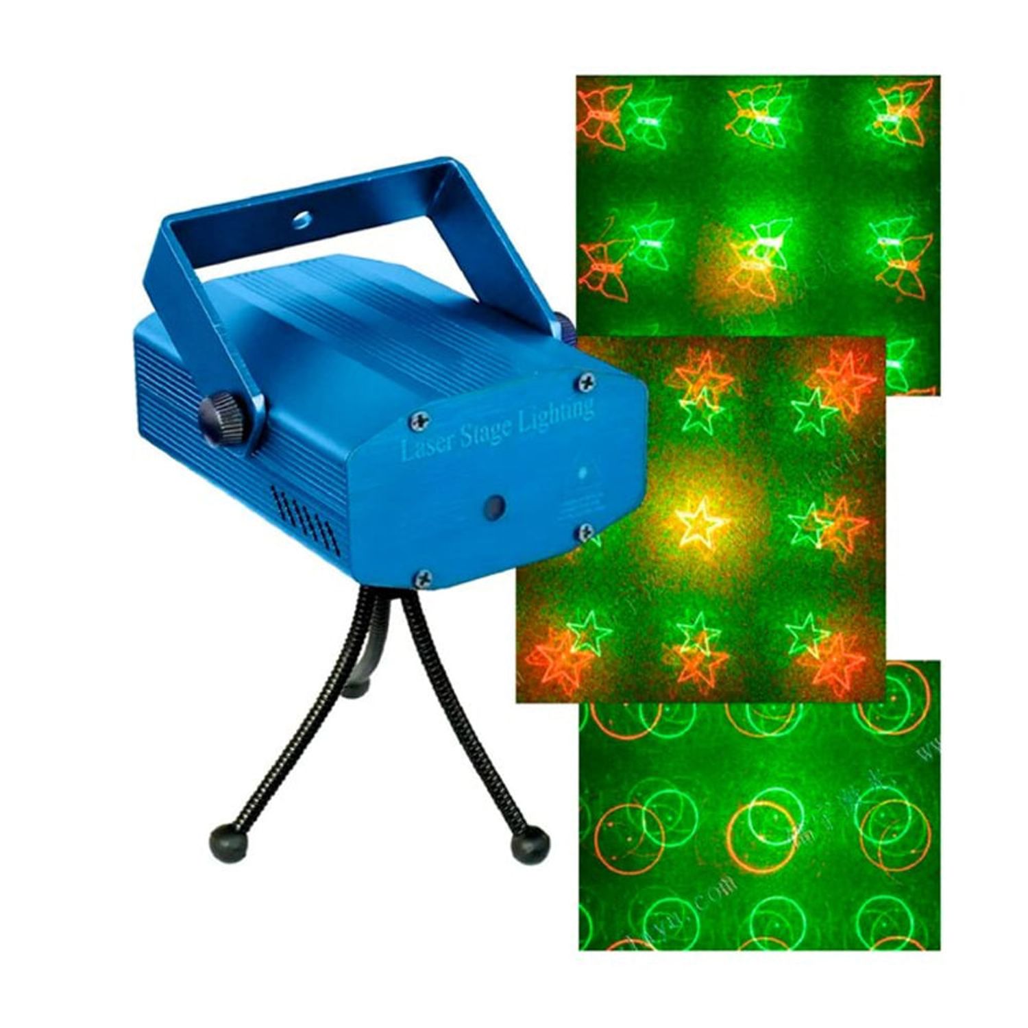 Mini Reflector de Luces Láser Diseños Aleatorio GENERICO Luces ...