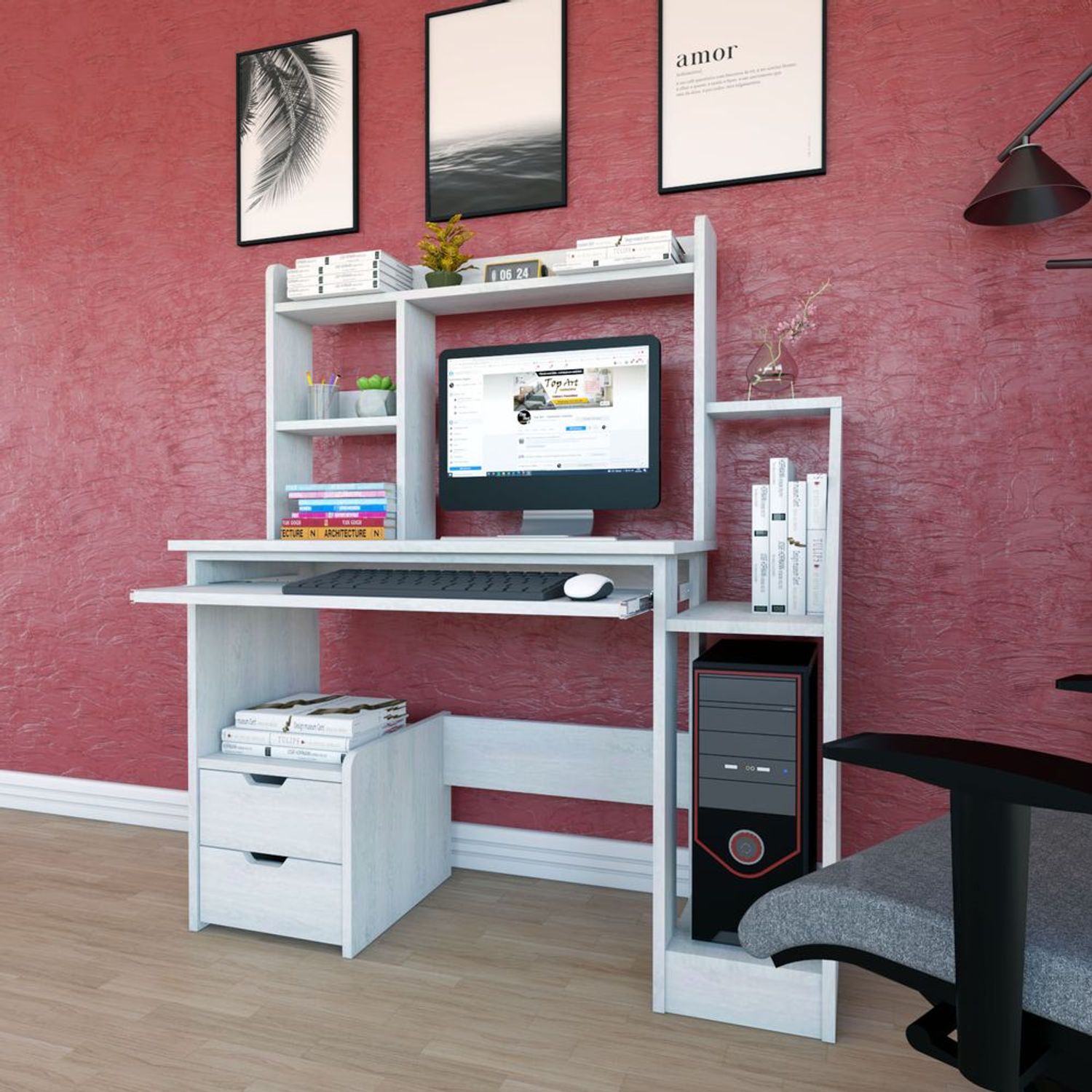 Escritorio Sídney Color Artico Muebles&Estilos Muebles de Oficina ...