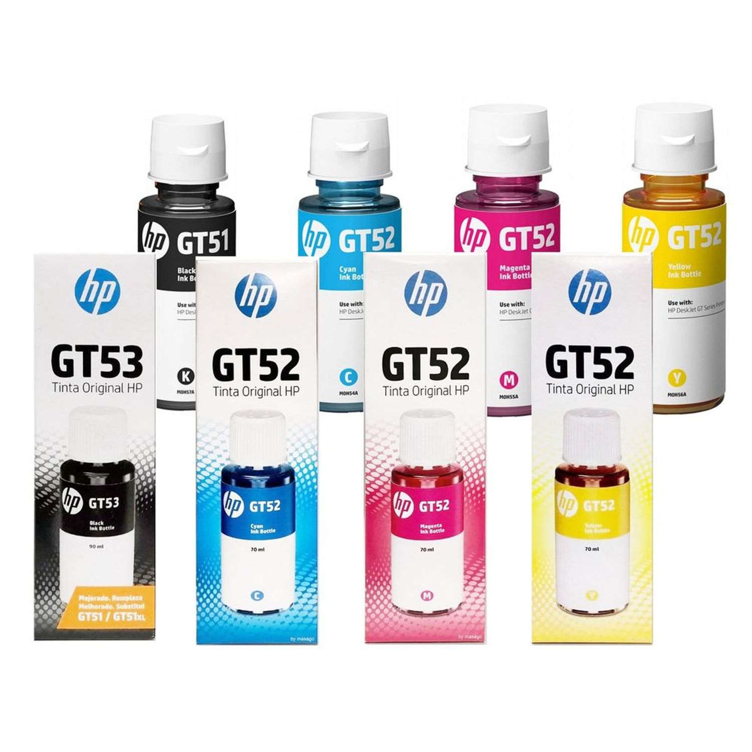 Tintas Originales HP GT53/GT52 - Pack x4 colores | Oechsle - Oechsle