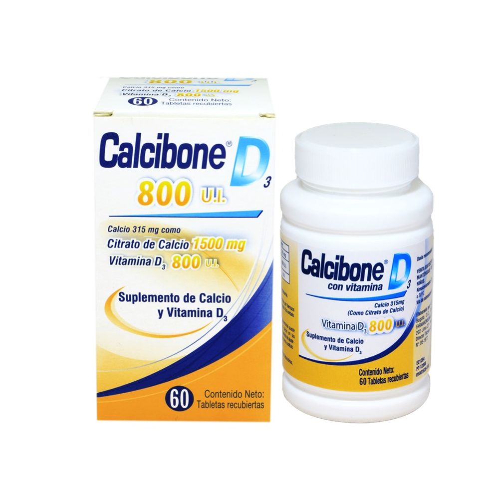 Calcibone D3 1500mg-800UI Tabletas Recubiertas | Oechsle - Oechsle