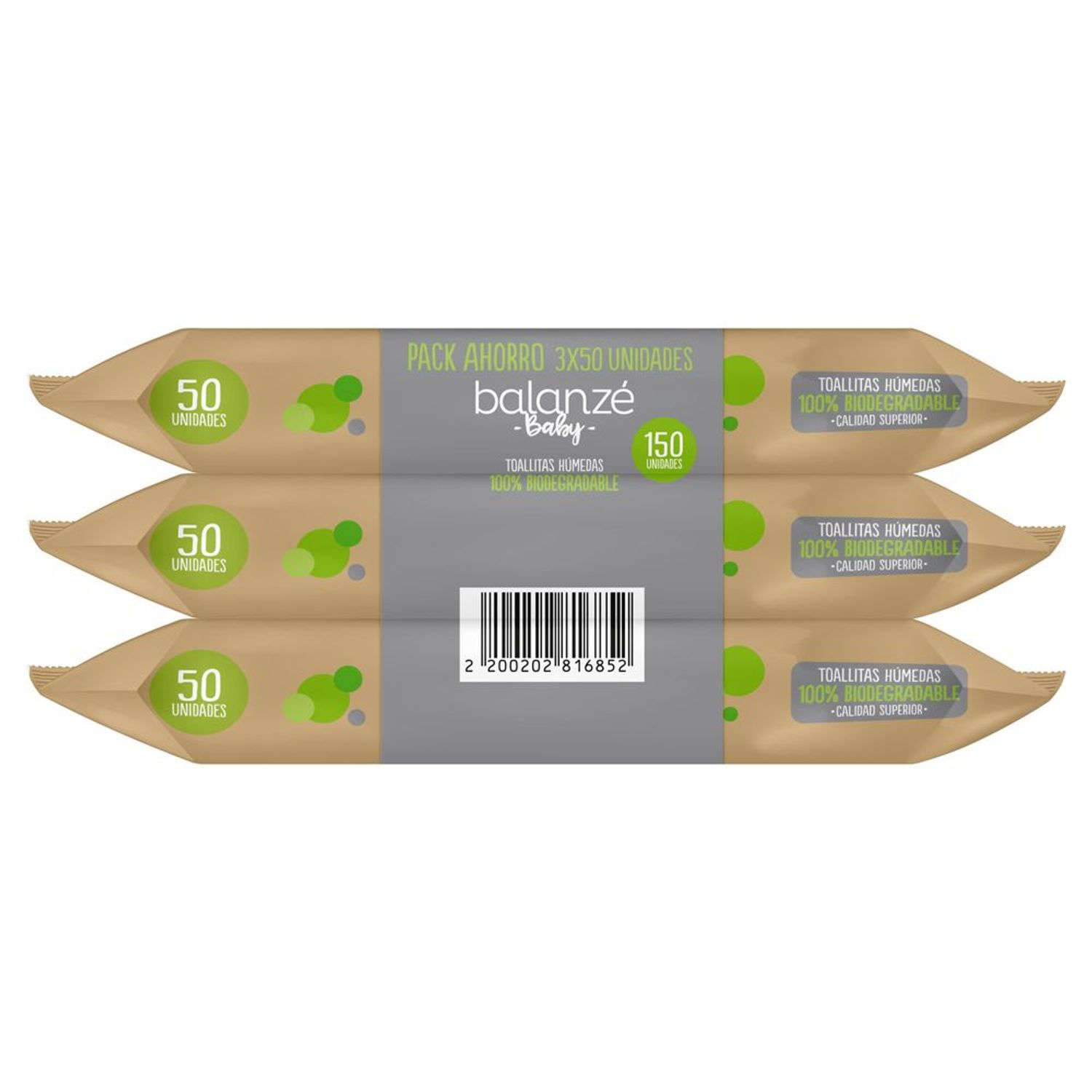 Toallitas Humedas Biodegradables BALANZÉ BABY Bolsa 150un - Oechsle