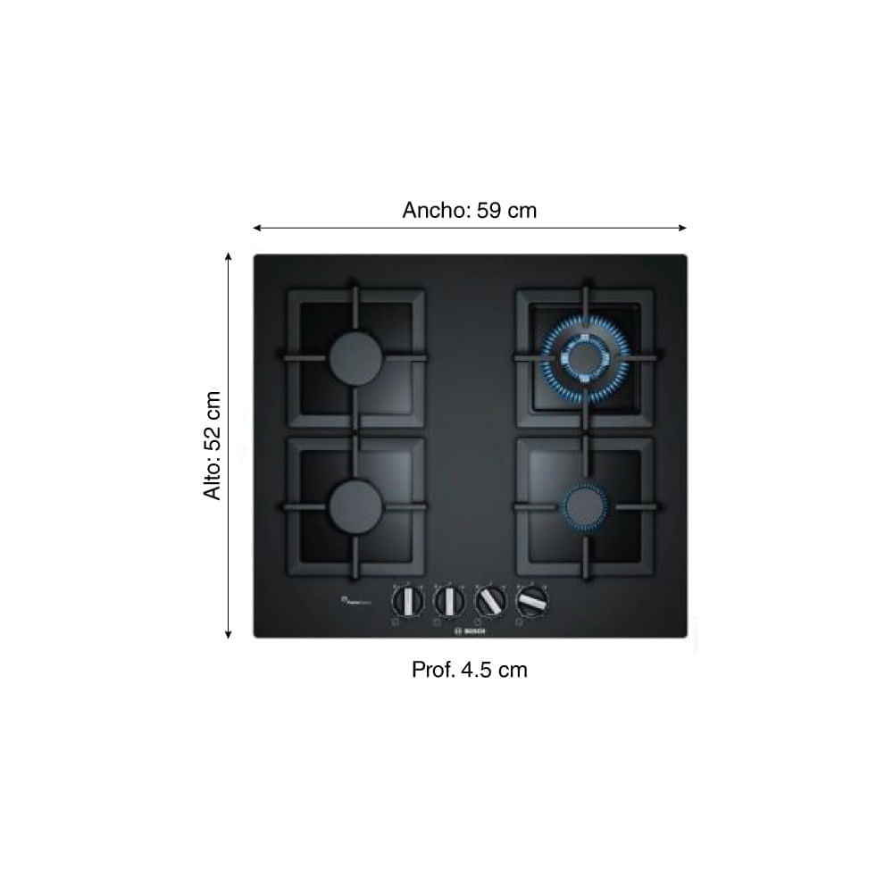 Encimera Bosch PPH6A6B20 Glass - Oechsle