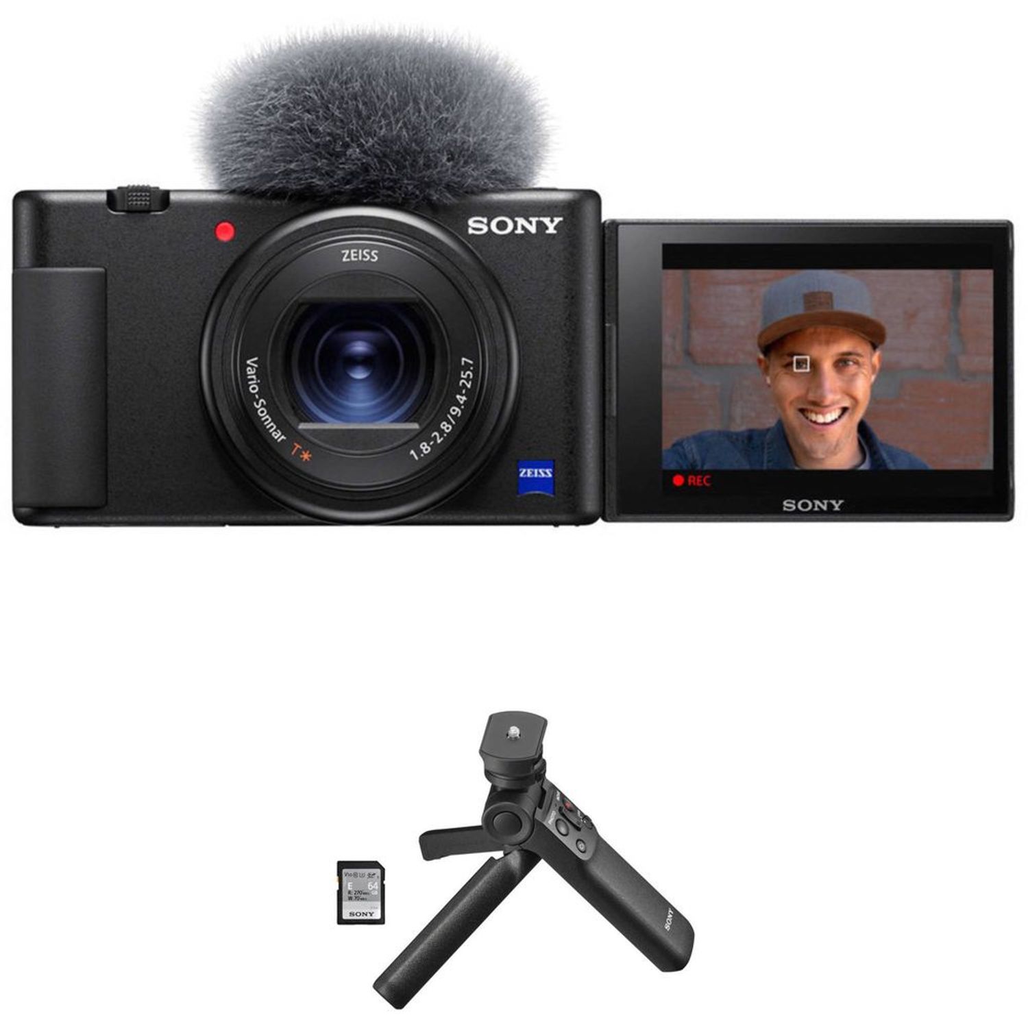 Cámara digital de Sony ZV-1 con Vlogger Accessory Kit (negro) | Oechsle ...