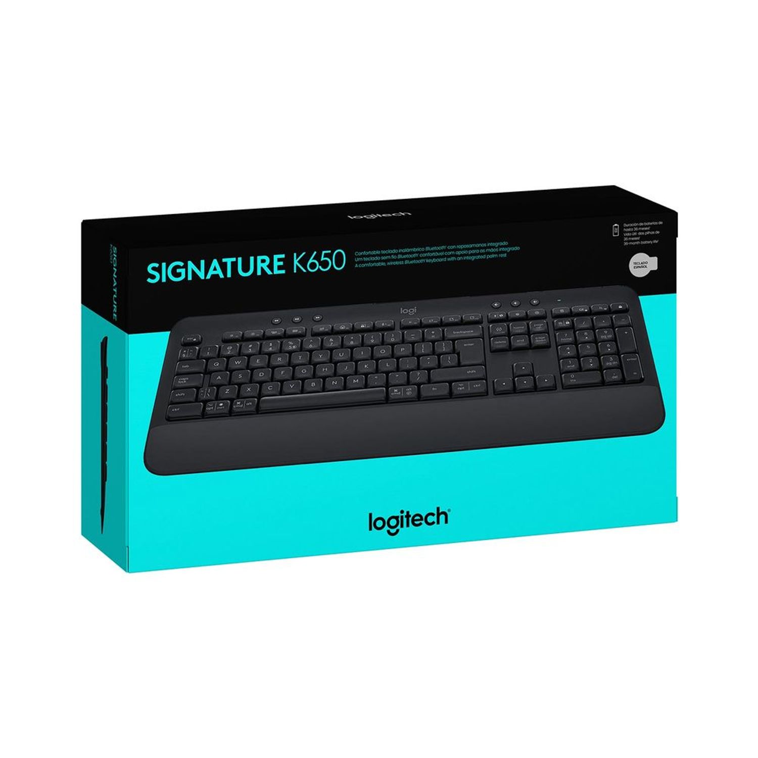 Teclado Logitech Signature K650 Wireless Blutooth Sp Black - Oechsle