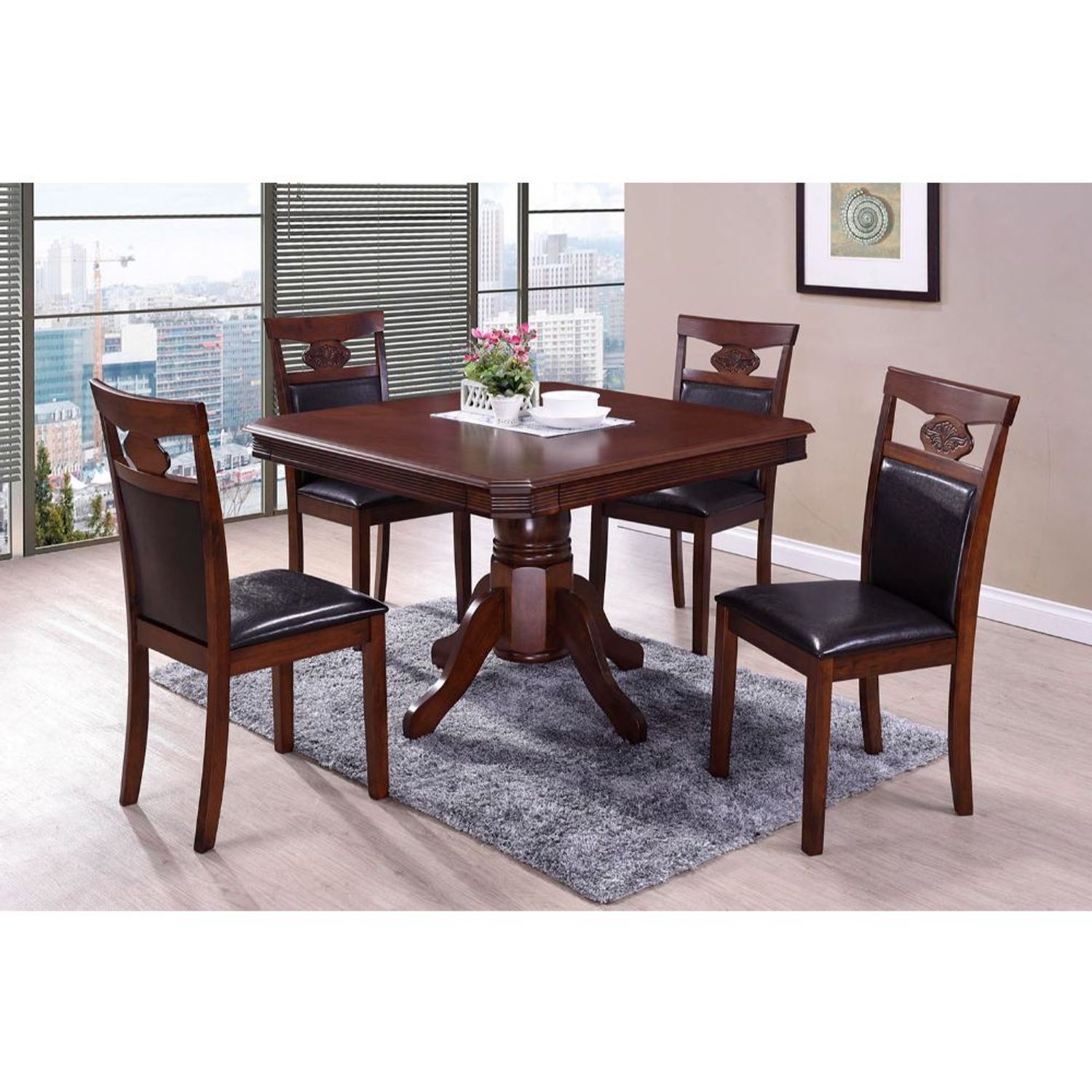 Juego de Comedor Romeo 4 Sillas | Oechsle - Oechsle