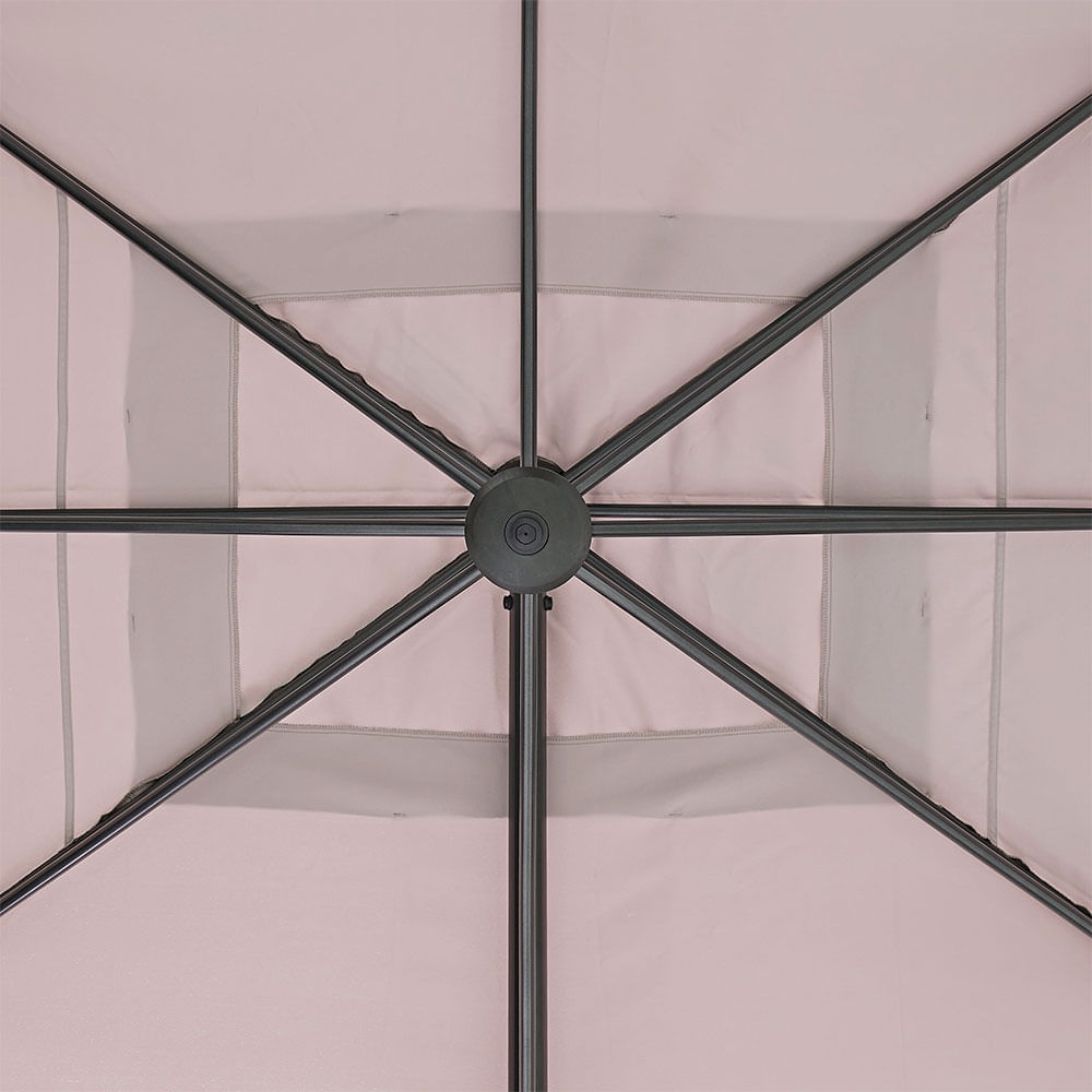 Quitasol Terraza Lateral Aluminio Rectangular 290x390cm Taupe Naterial ...