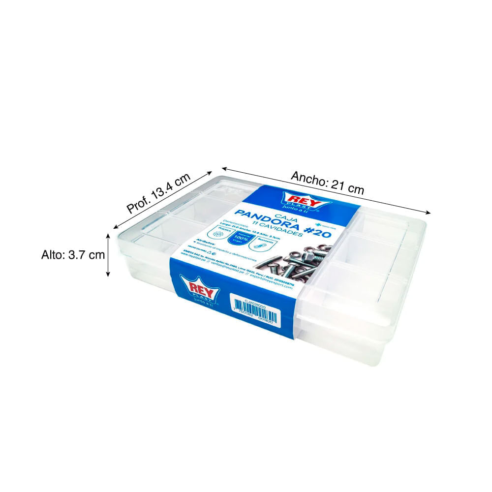 Caja organizadora Pandora mediana de 11 cavidades - Oechsle