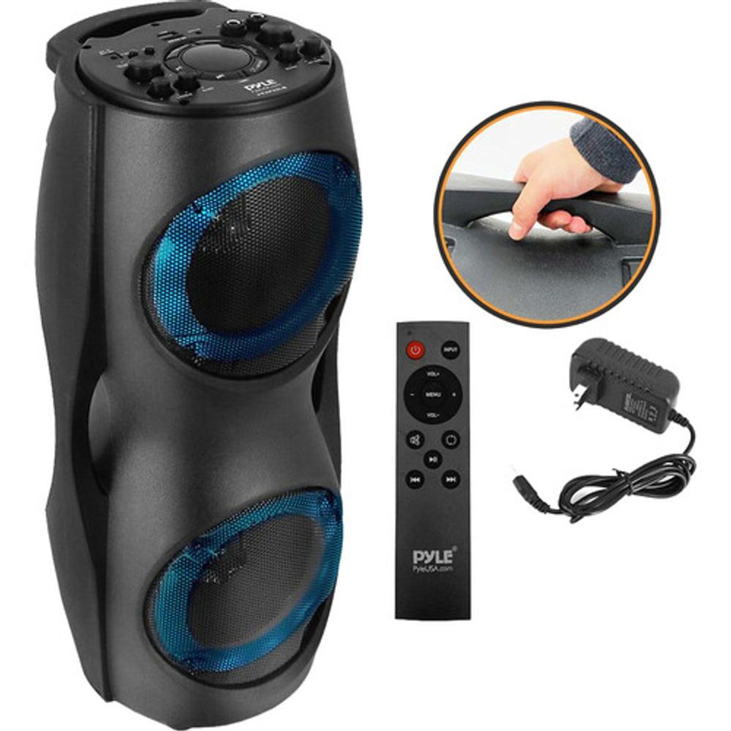 Pyle Pro PPHP62LB Dual 6.5 "800W Bluetooth PA altavoz con espectáculo ...