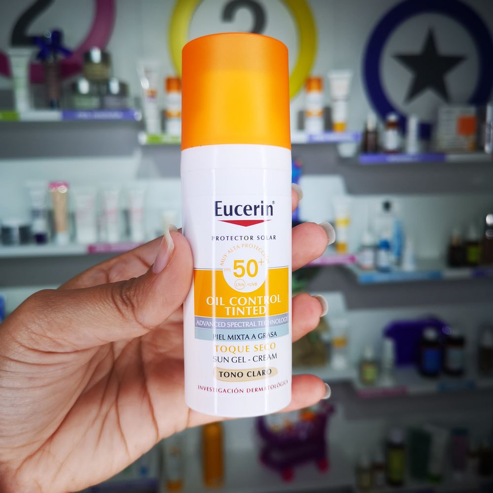 Bloqueador Solar Sun Face Oil Control Eucerin - Tono Claro FPS50 ...