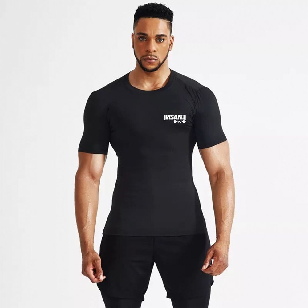 Camiseta Manga Corta Deportivo Compresión Negra L | Oechsle - Oechsle