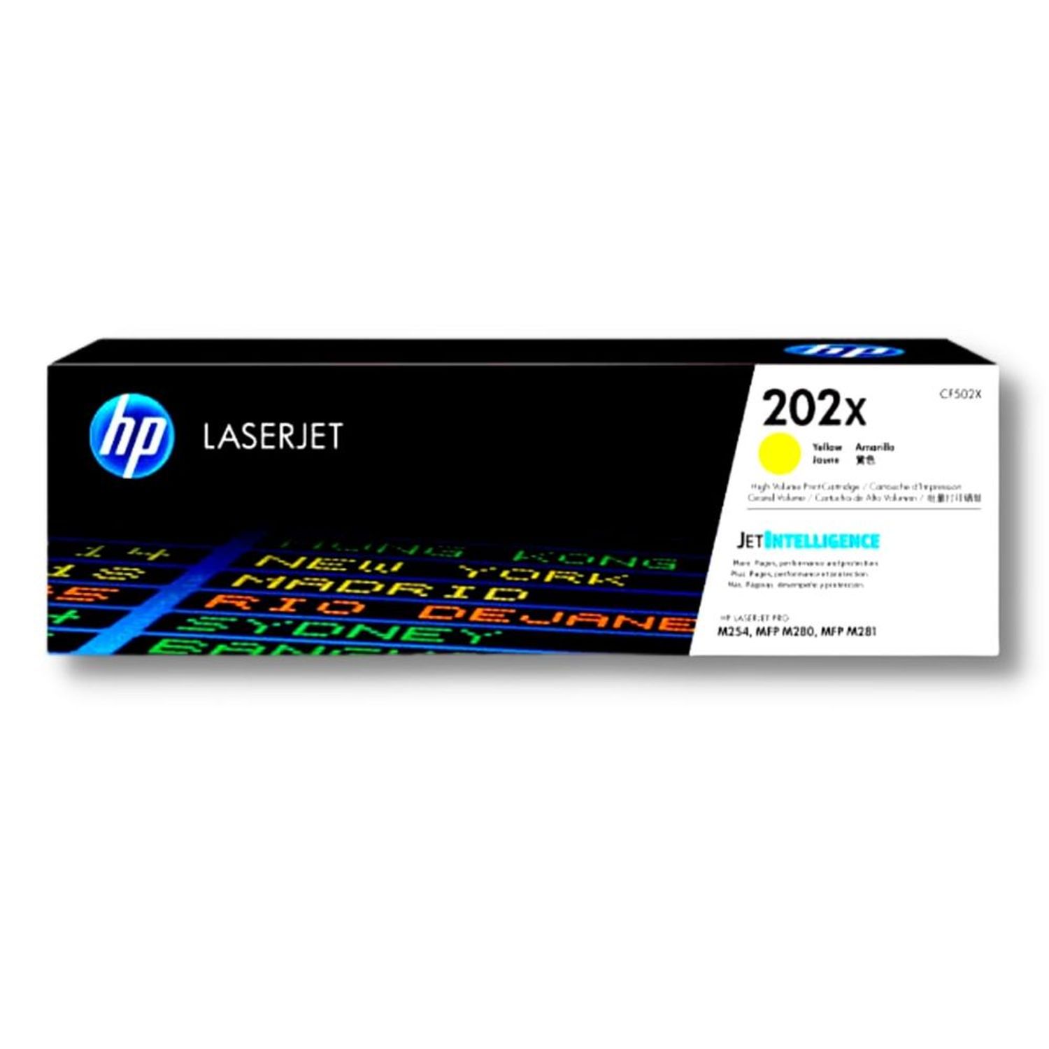 Toner HP CF502X (202X) Amarillo LaserJet Pro M254, mfp M280, mfp M281 ...
