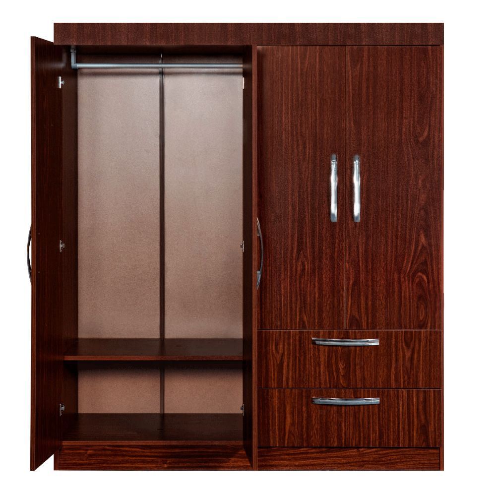 Ropero Jasmin 4 Puertas 2 Cajones Cedro | Oechsle - Oechsle