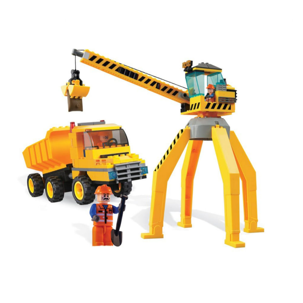 BricTek Bloques de Construcción Camión Crane with Truck (238 piezas ...