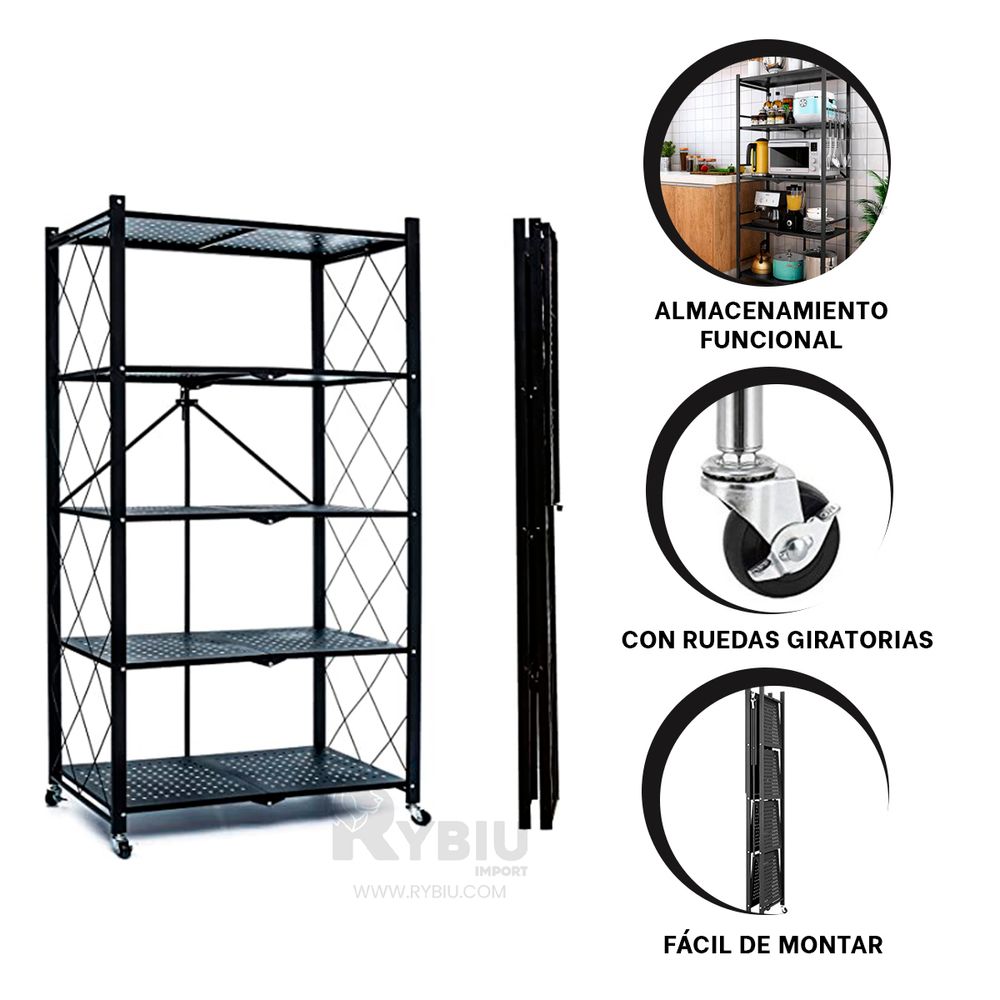 Estante Multiuso Plegable Hogar 5 Niveles | Oechsle - Oechsle