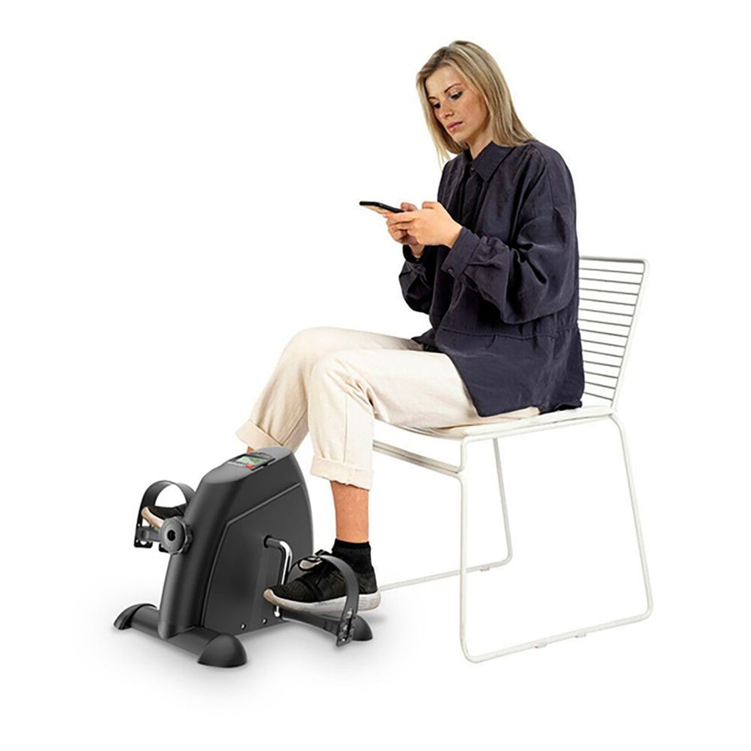 Mini Bicicleta Estática Plegable para Entrenamiento de Brazos y Piernas ...