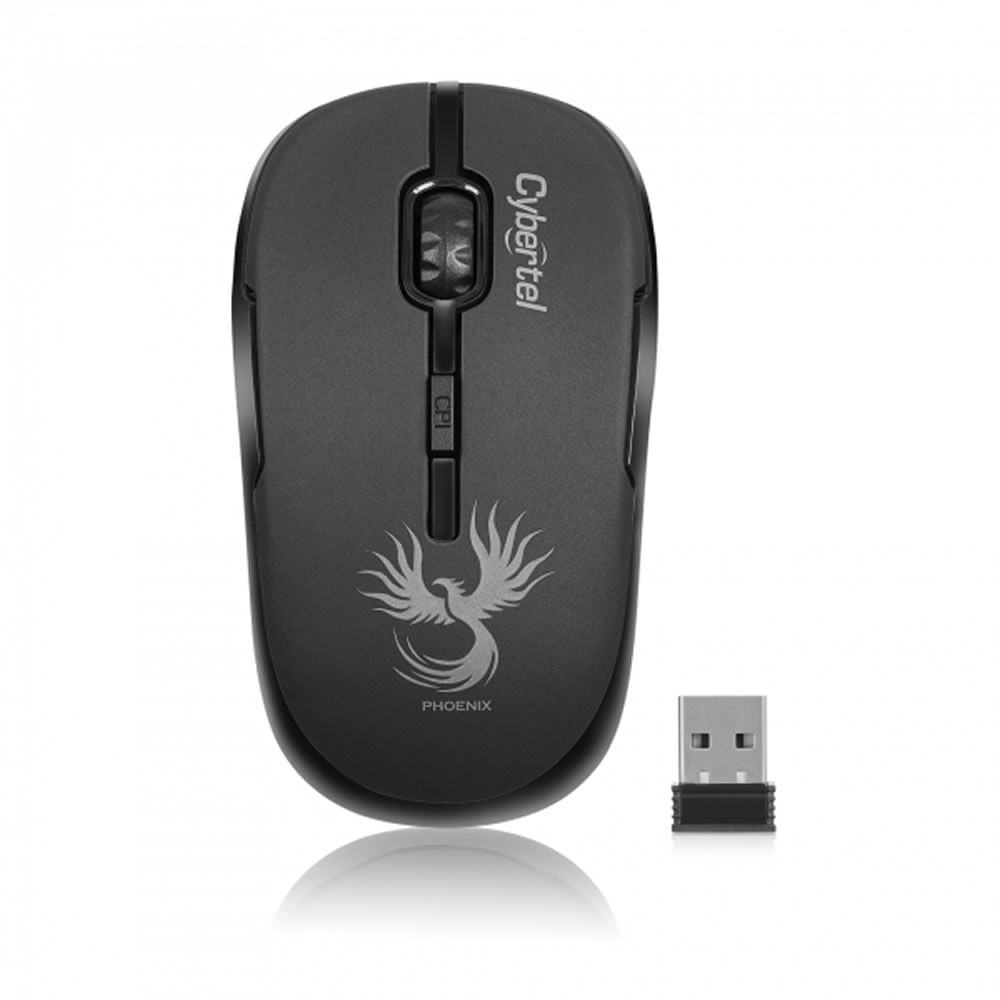 Mouse Inalámbrico Cybertel Phoenix Recargable Negro I Oechsle - Oechsle