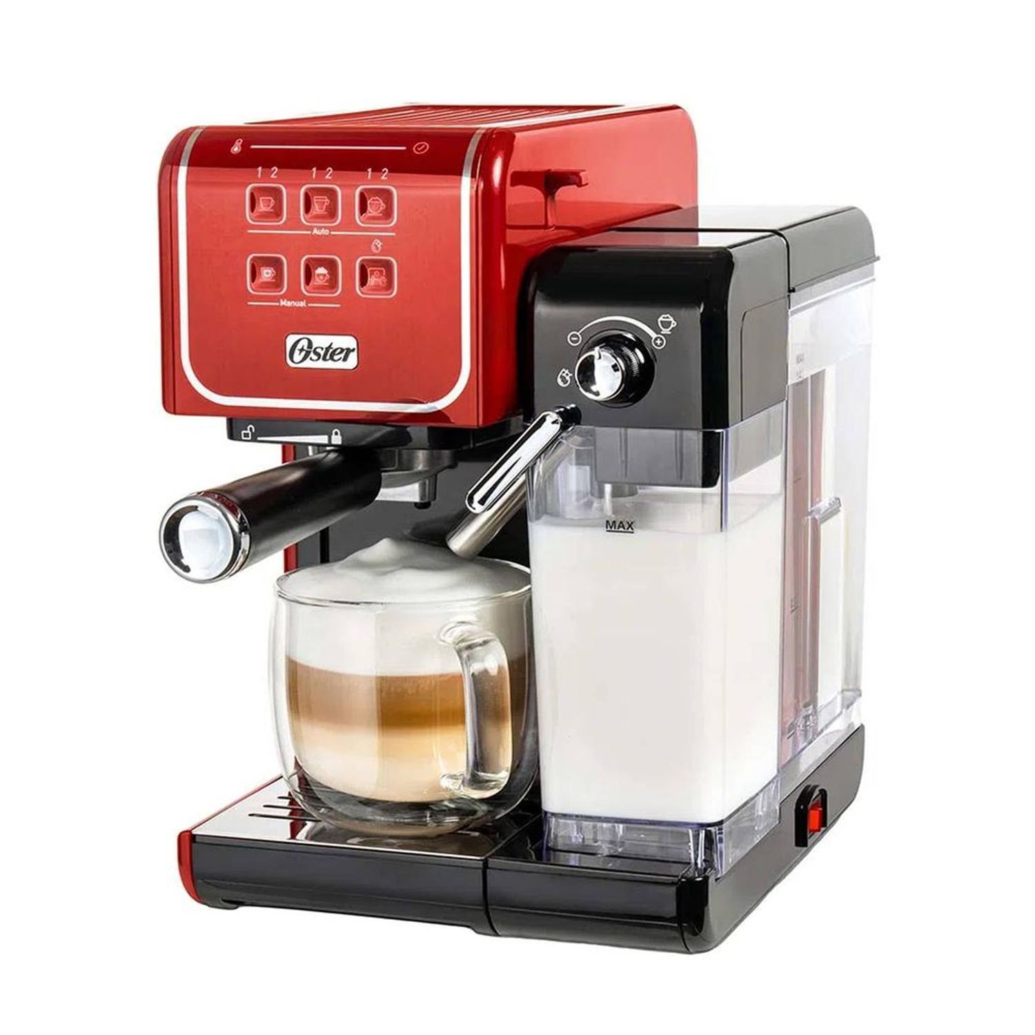 Cafetera Prima Latte Touch Oster BVSTEM6801R Rojo - Oechsle