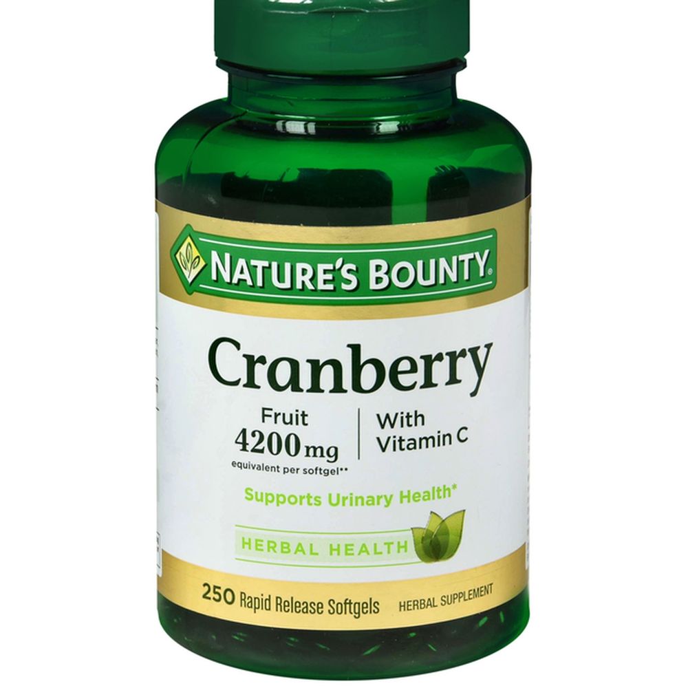 Suplemento Cranberry 4200mg Nature Bounty x 250 Softgels I Oechsle ...