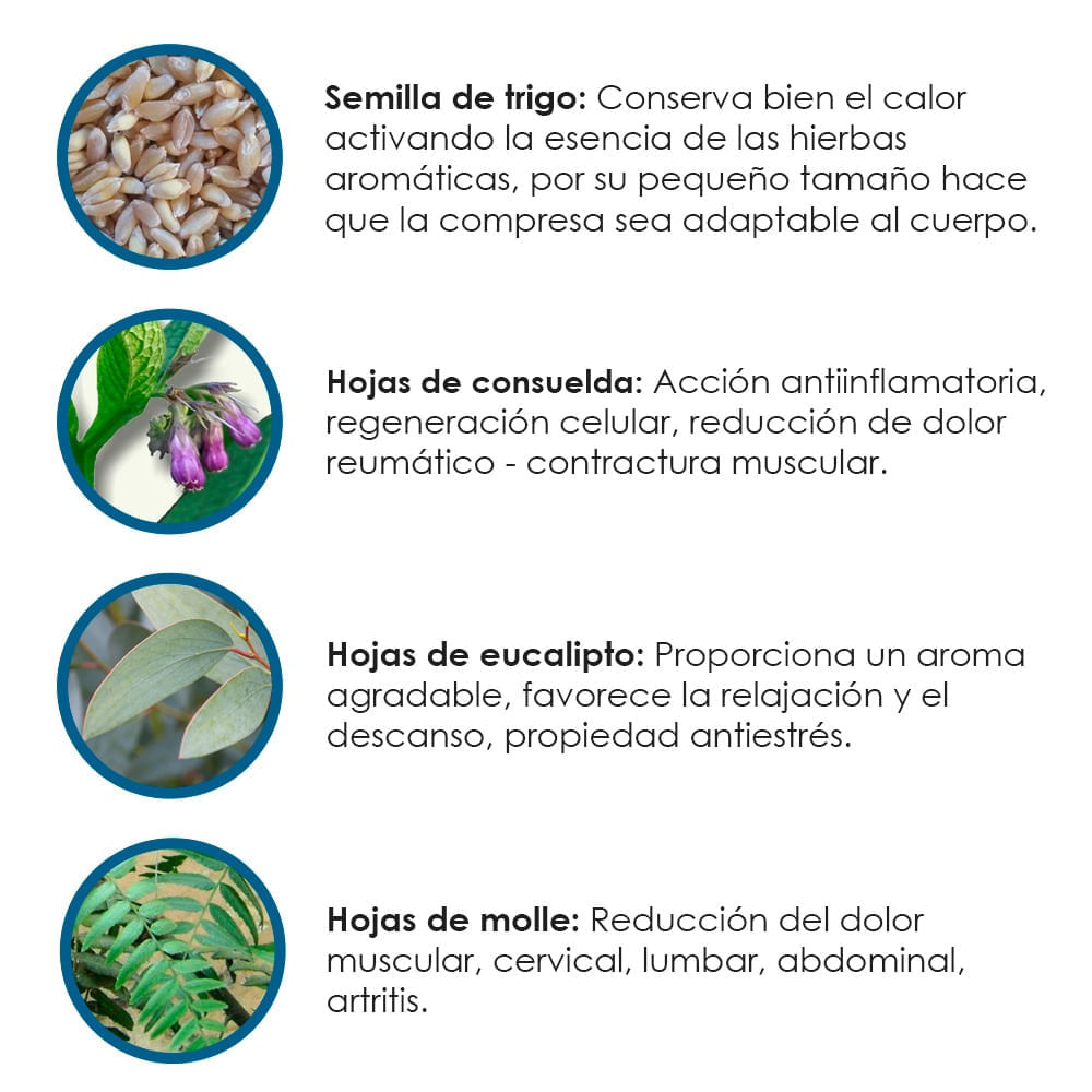 Kit Compresas de Semillas Fisioterapia y Un Antifaz Relax de Regalo ...