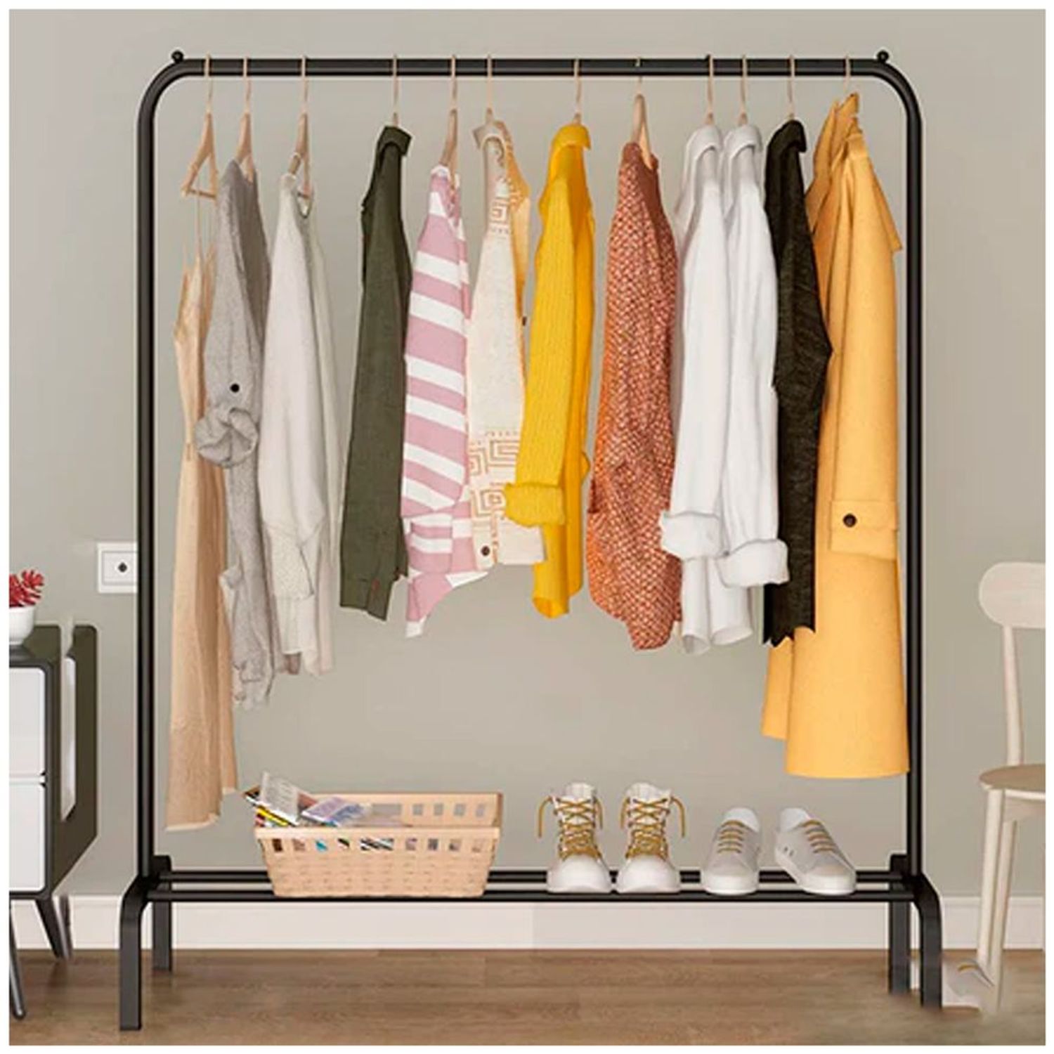 Perchero Organizador de Ropa con Base Negro | Oechsle - Oechsle