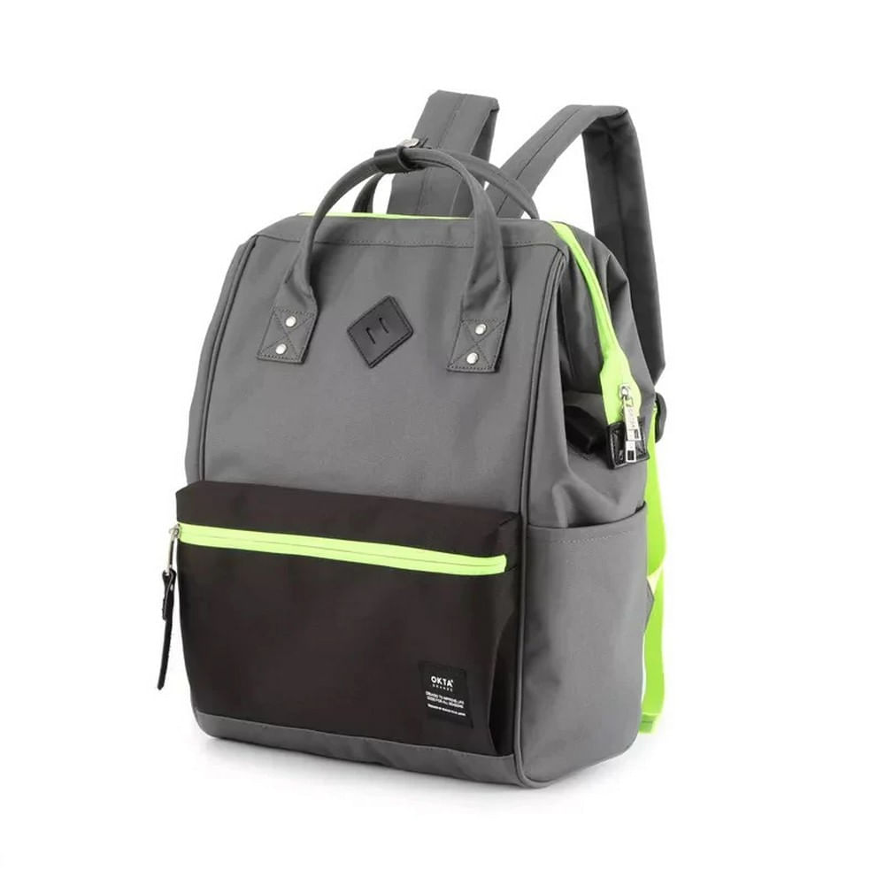 Mochila escolar o de viaje porta Laptop Himawari H9003-1 Gris Oscuro I ...