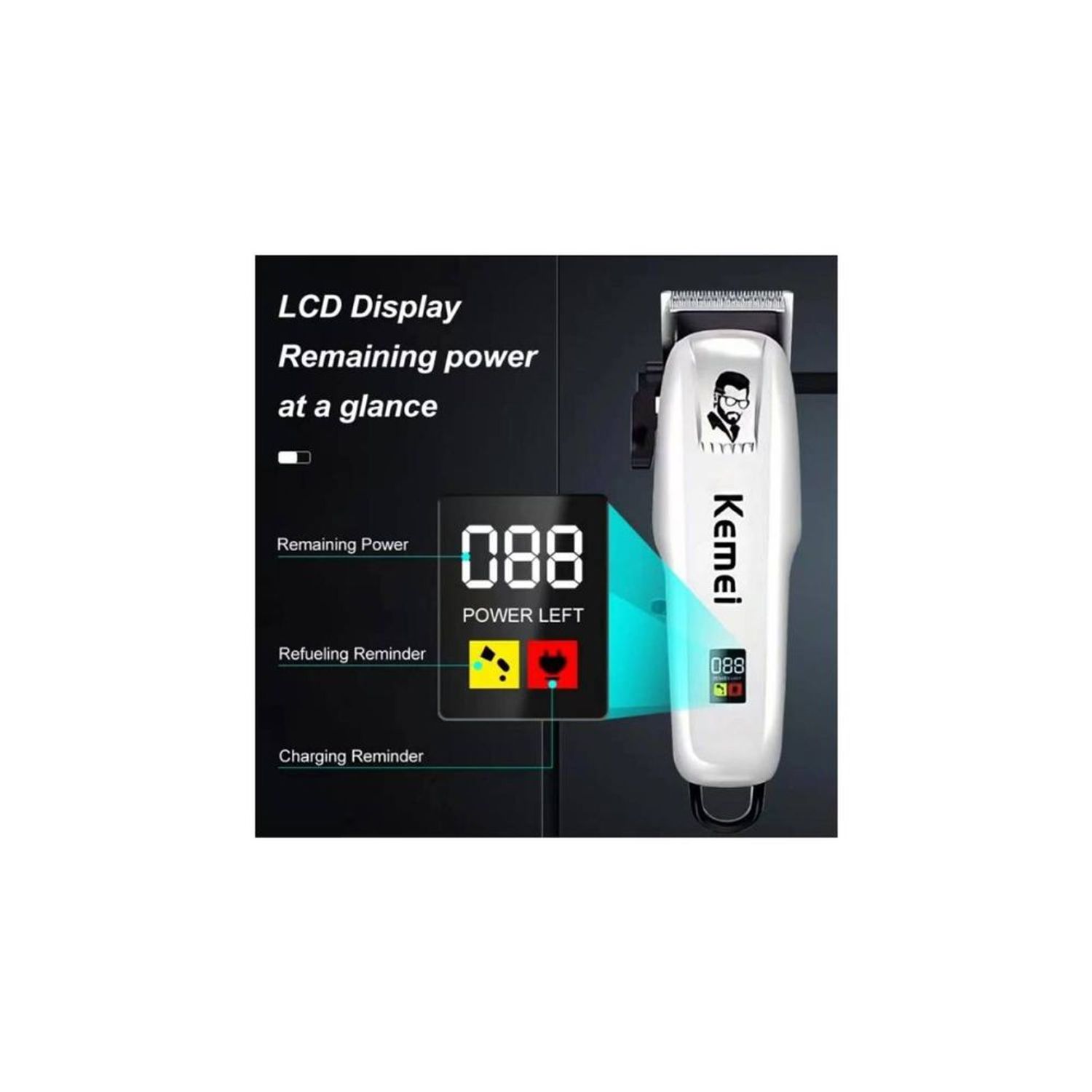 Maquina de Cortar Cabello de Barbero Profesional Kemei 809 I Oechsle - Oechsle