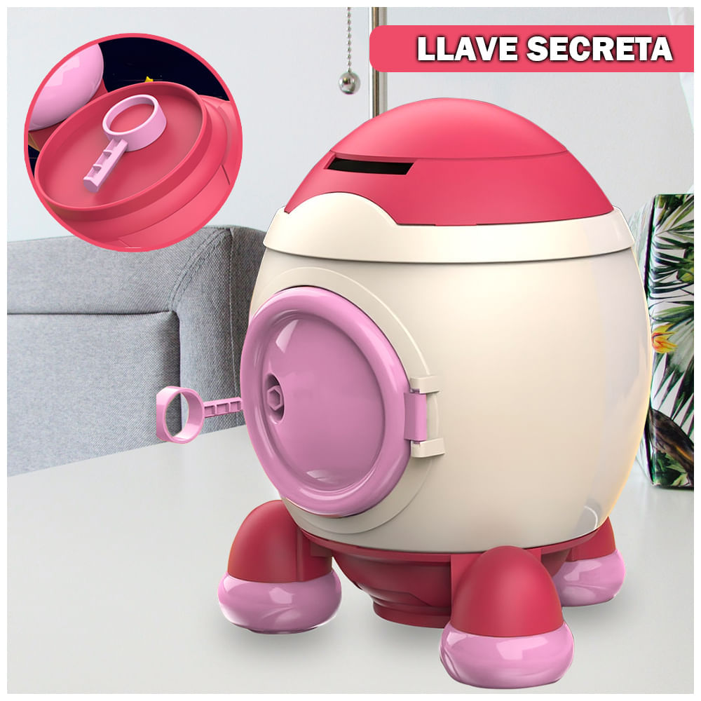 Alcancía Cohete con Stickers 2D 3D Kawaii para Niños Y51 Rojo I Oechsle ...