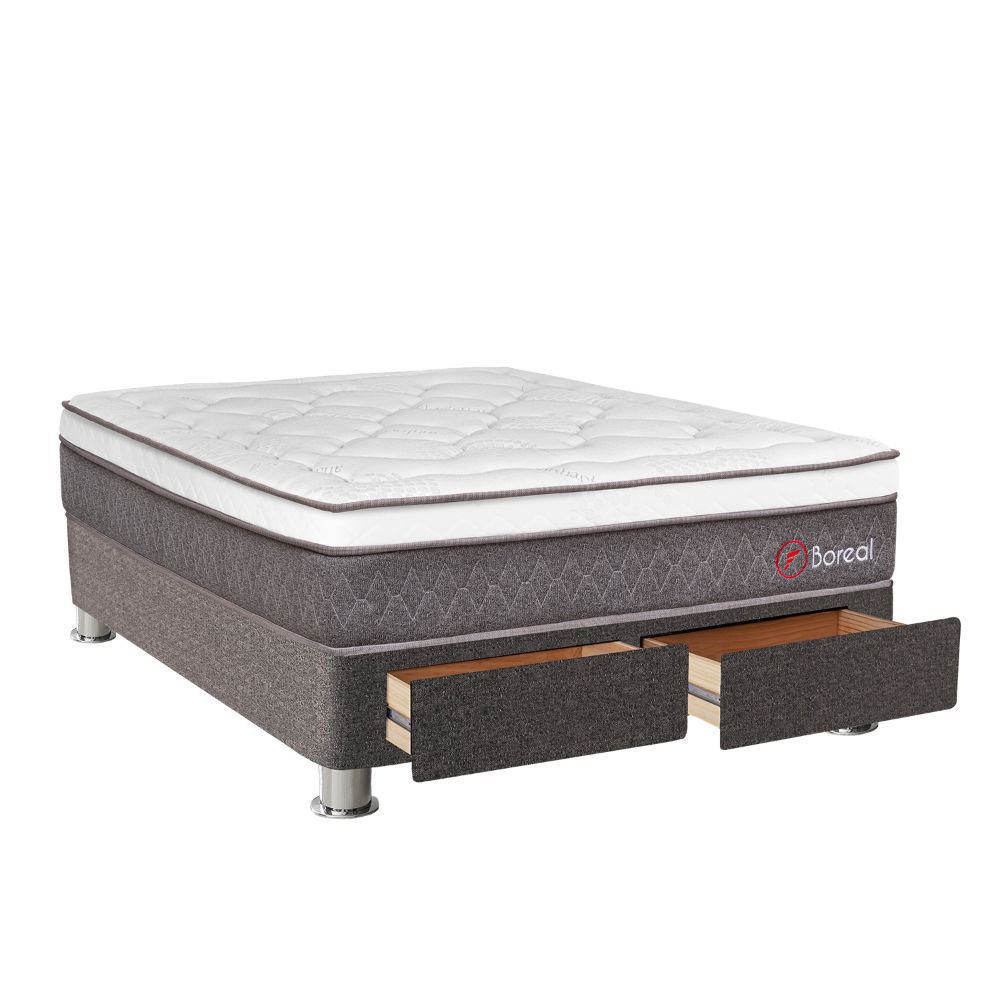 Cama 2 Cajones Boreal Pocket SS 2 Plazas | Oechsle - Oechsle