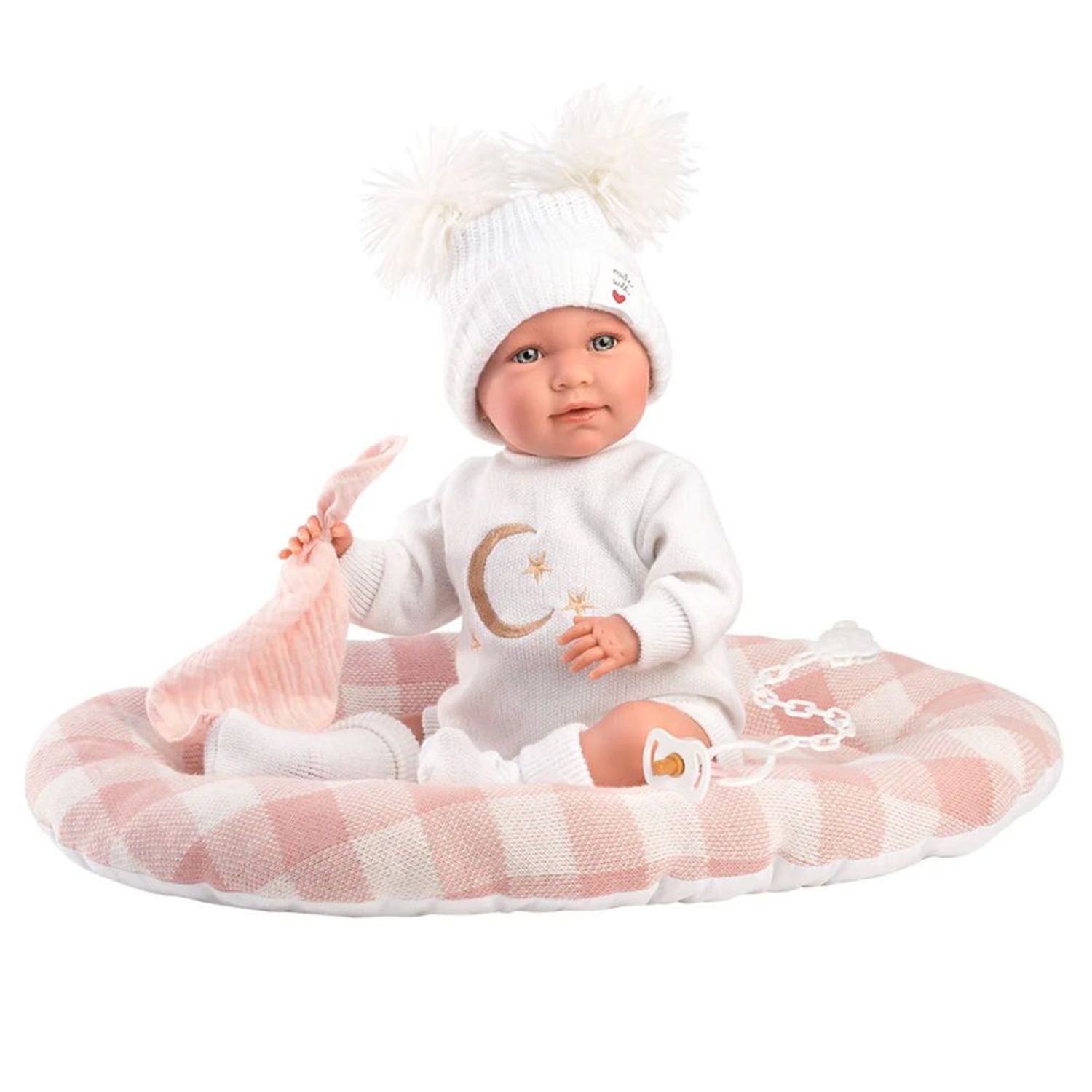 Muñeca Llorens Mimi 30 cm Llorona Bordado Luna Tipo Reborn I Oechsle ...