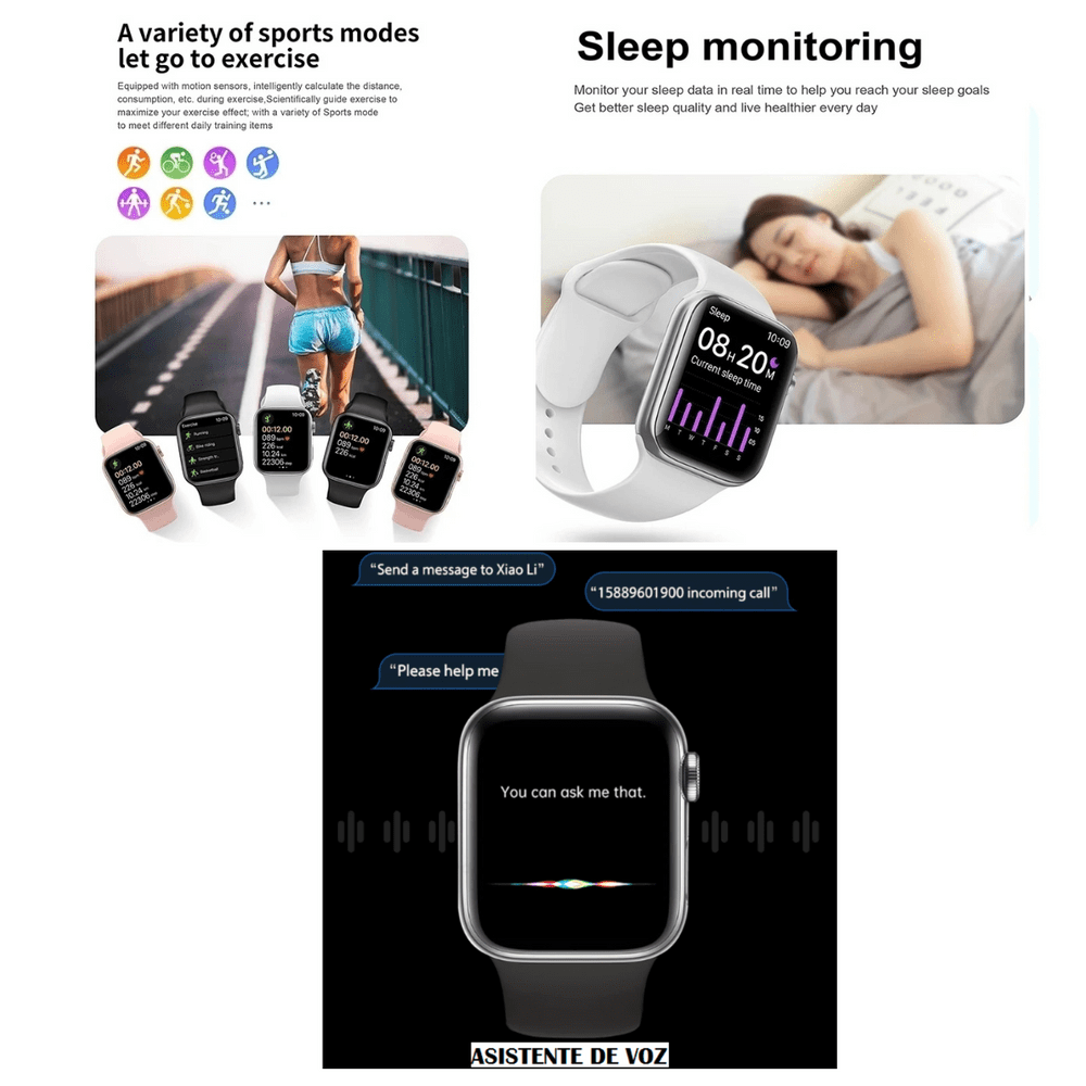 Smartwatch T900 Pro Max L V2.0 Serie 8 Negro I Oechsle - Oechsle