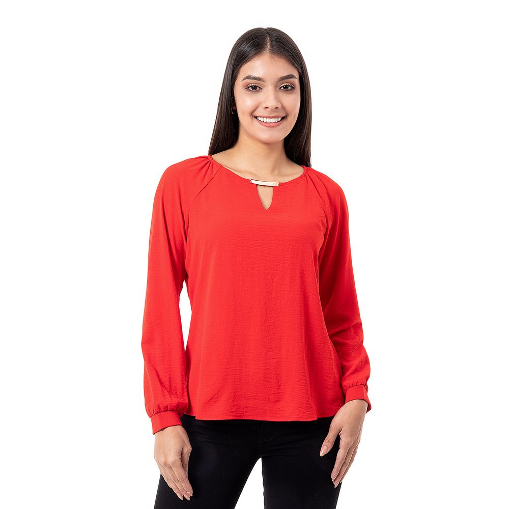 Blusas Moda Popelina Mujer Kolbert Red XS | Oechsle - Oechsle