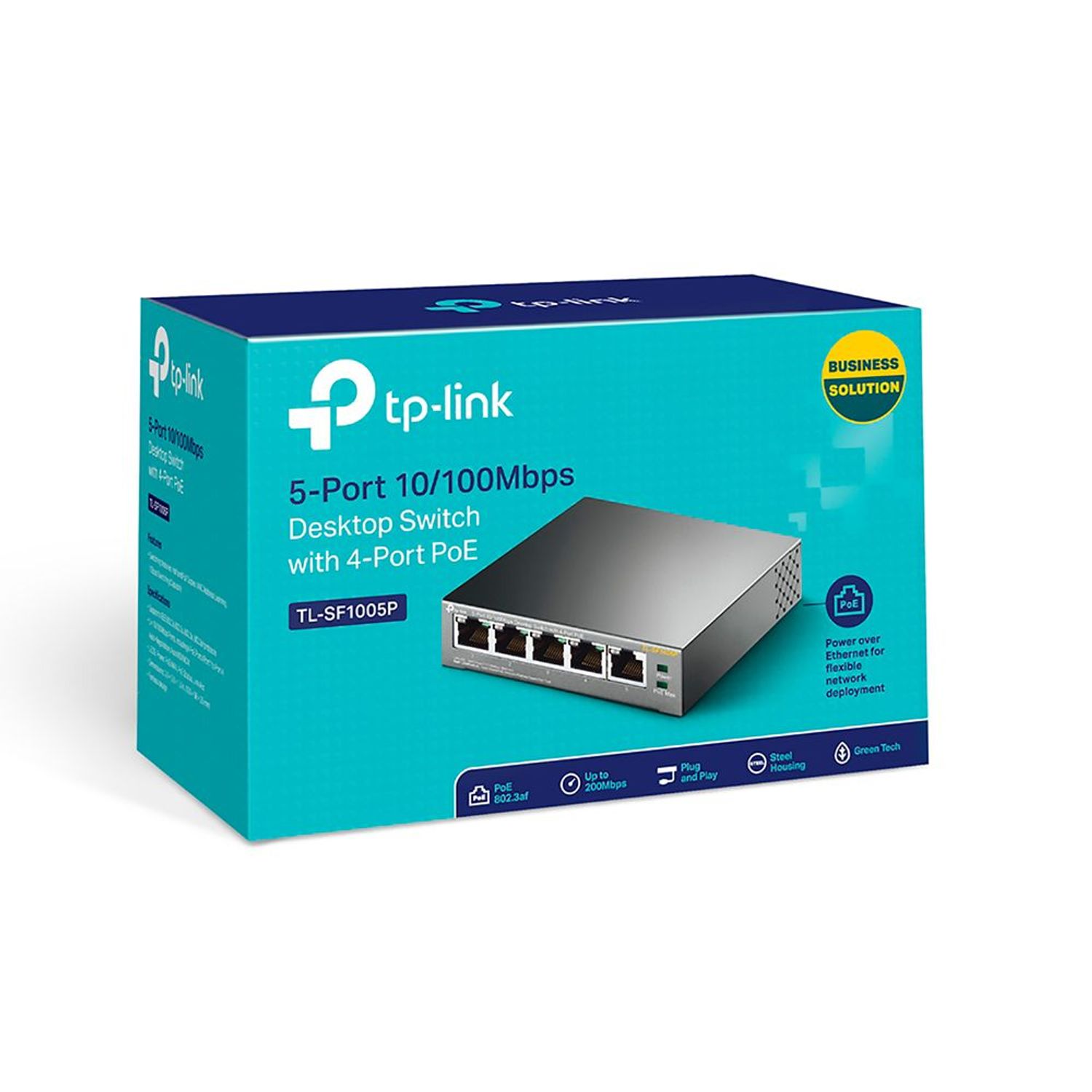 Switch Tl Sf1005p Tp Link 5 Puertos 10,100 Mbps Conector Poe I Oechsle ...