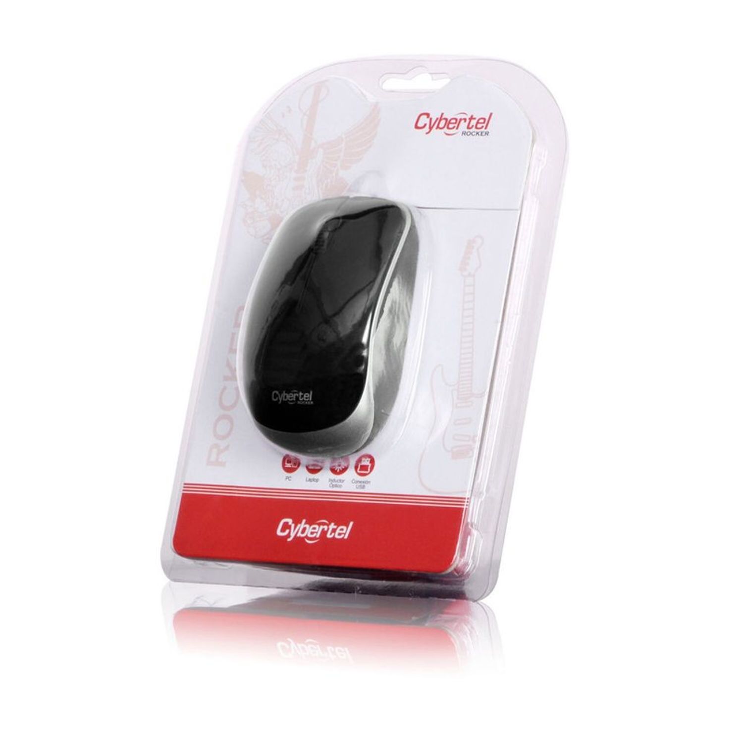 Mouse Óptico Alámbrico 1000dpi Negro Cybertel Rocker M202w I Oechsle - Oechsle