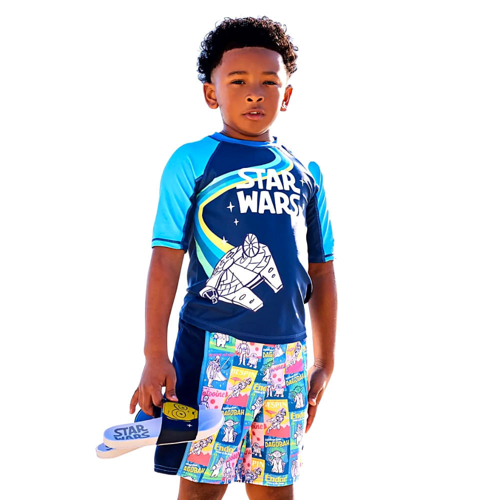 Polo Rash Guard Disney Store Star Wars Azul Talla 4 US Color Azul I ...
