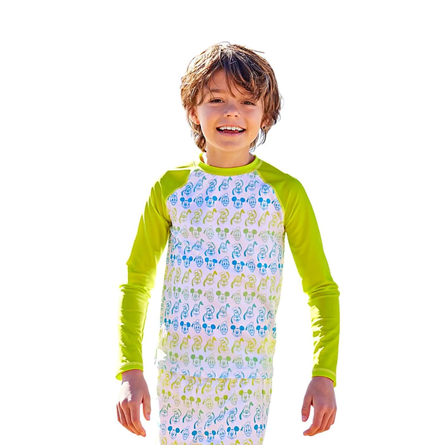 Polo Rash Guard Disney Store Mickey Mouse Talla 3 US Color Amarillo I ...