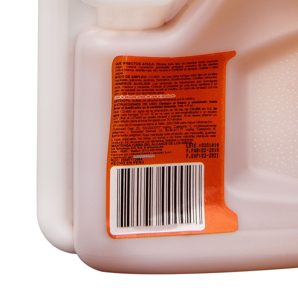 Insecticida Labodec CD600 250 ml para Jardín - Oechsle