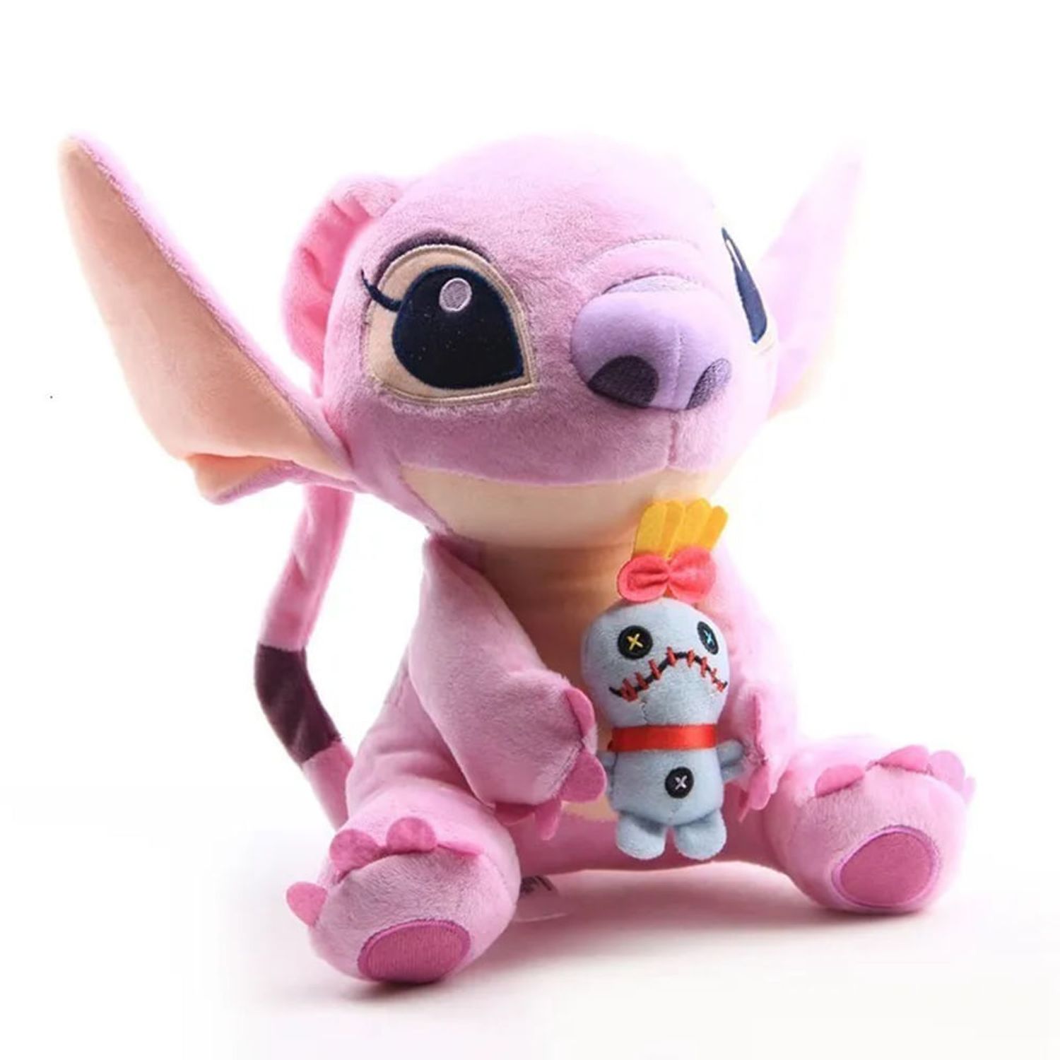 Peluche Stitch + Trapos Lilo y Stitch Rosado 25 Cm I Oechsle - Oechsle