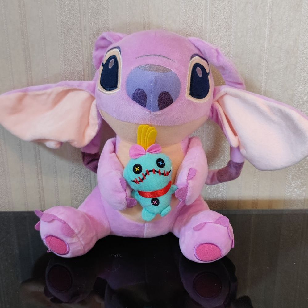 Peluche Stitch + Trapos Lilo y Stitch Rosado 25 Cm I Oechsle - Oechsle