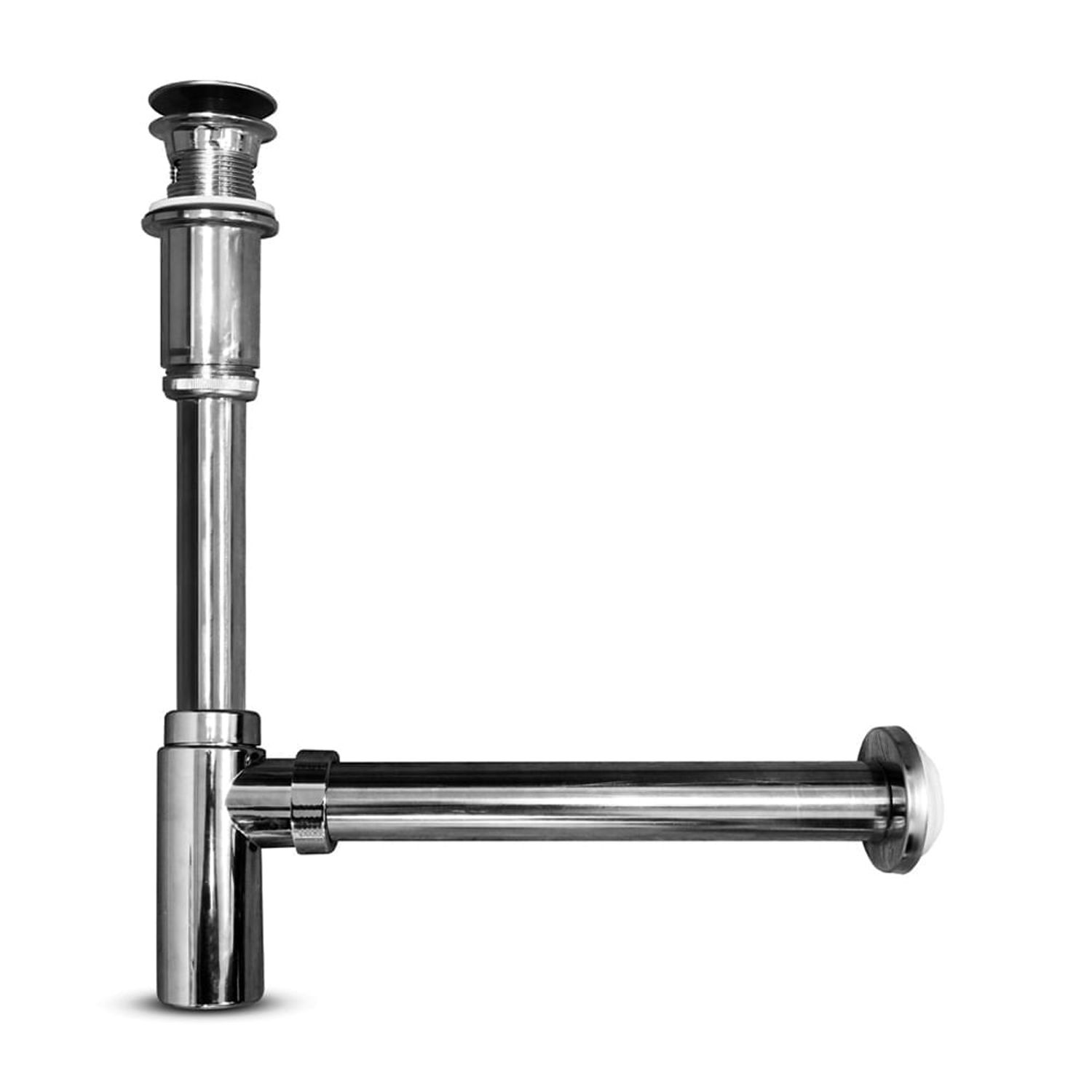 Trampa para Lavatorio Metusa Minimalista con Desague Gris Cromado - Oechsle