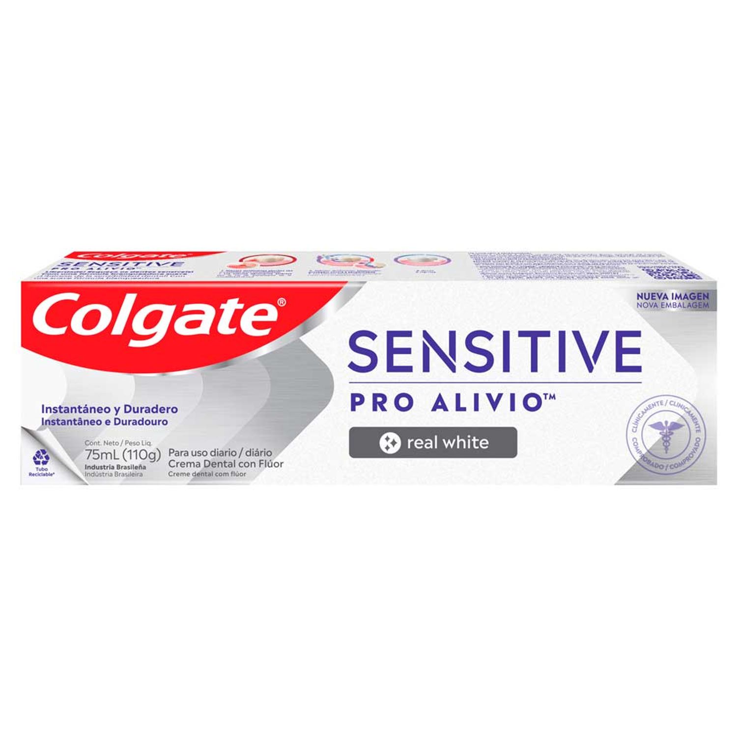 Pasta Dental COLGATE Sensitive Pro Alivio Real White 75ml - Oechsle