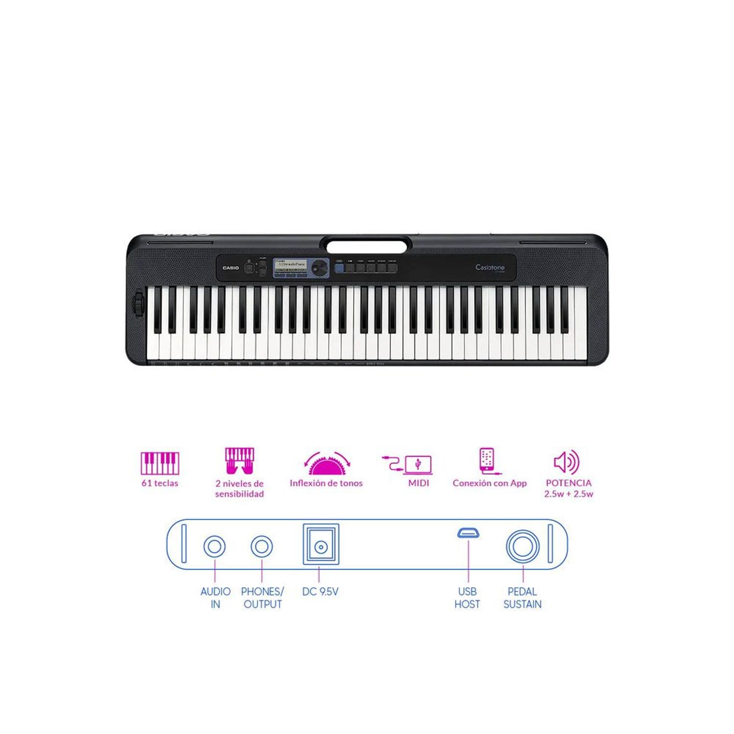 Teclado Casio Cts-300 Pack Sensible Portatil I Oechsle - Oechsle