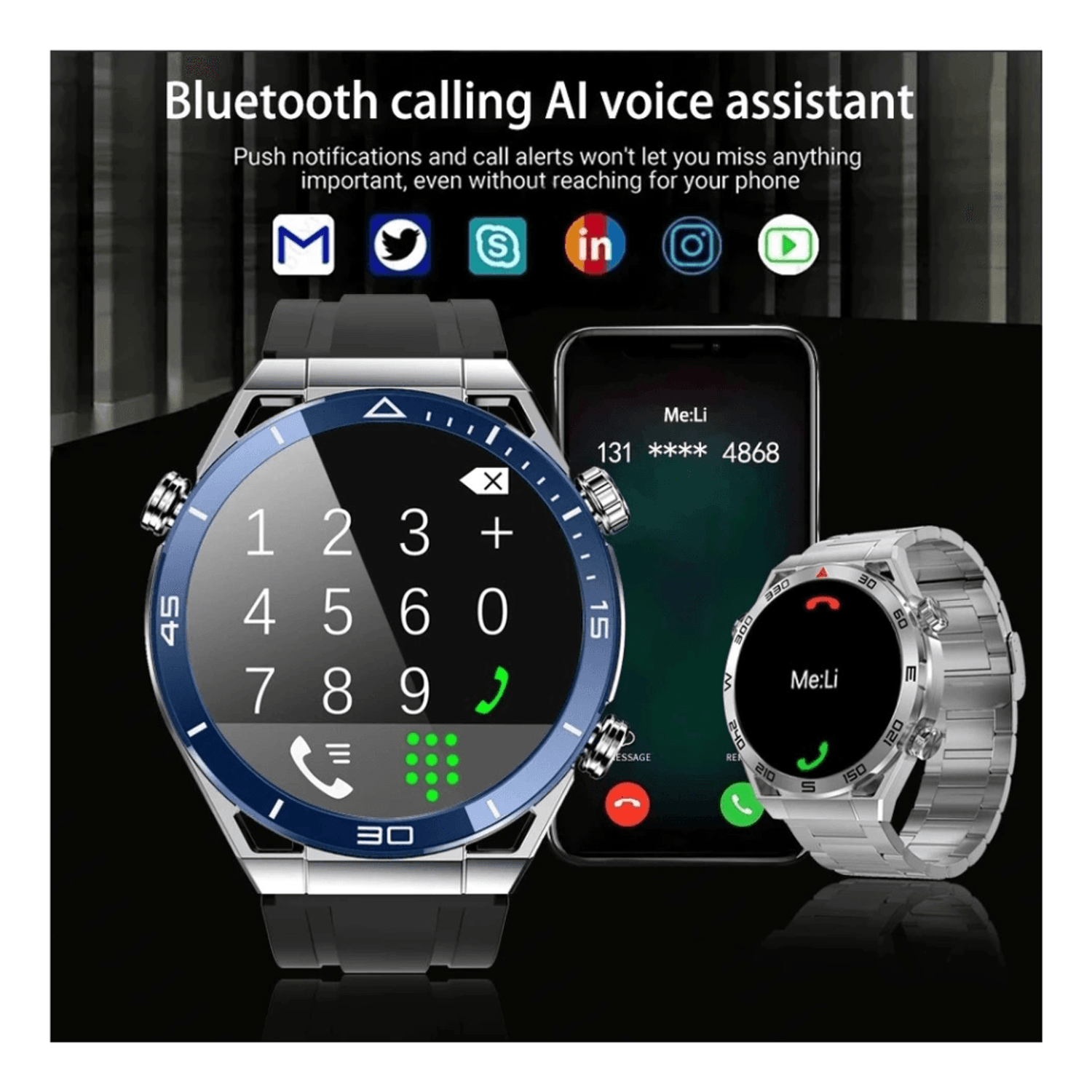 Pack Smartwatch HW5 Ultimate Dorado Triple Correa Amoled GPS y ...