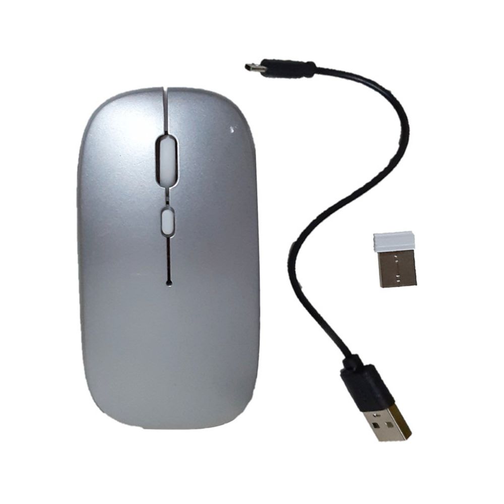 Mouse Inalambrico Recargable Carga Usb 2.4G No Pilas Wireless I Oechsle ...