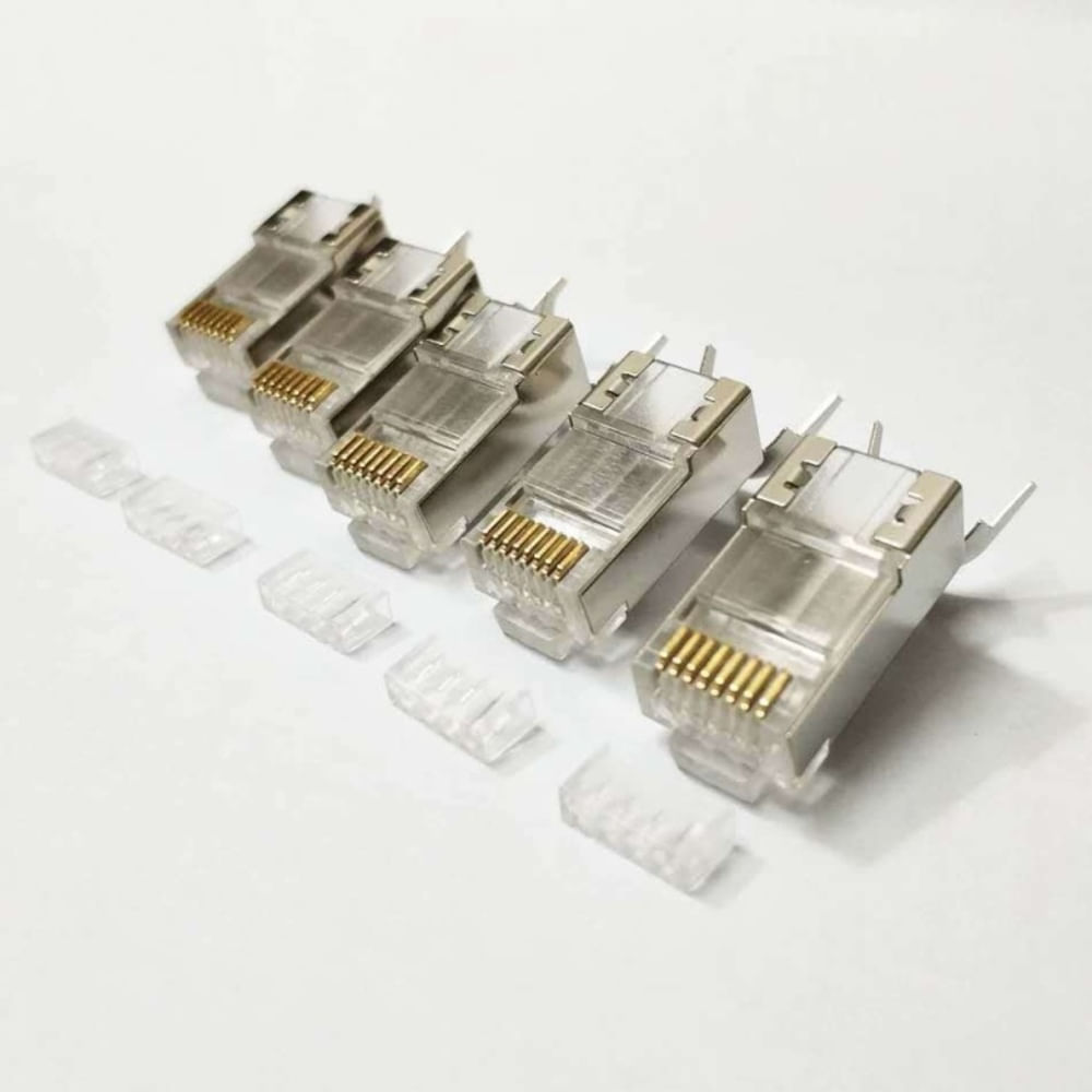 Conector RJ45 CAT7 Metálico Blindado - Pack 20 UND I Oechsle - Oechsle