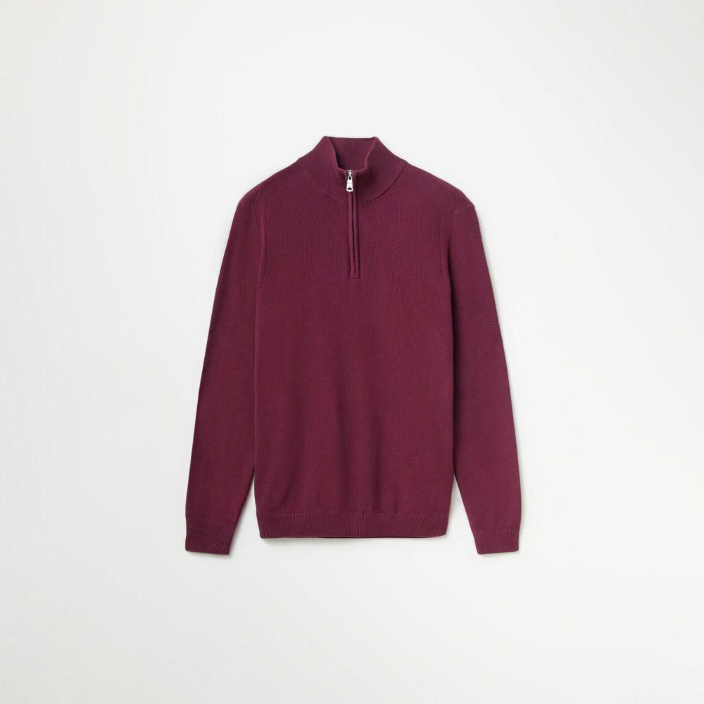 Chompa Sfera Chompa Cremallera Estructura Burgundy | Oechsle - Oechsle