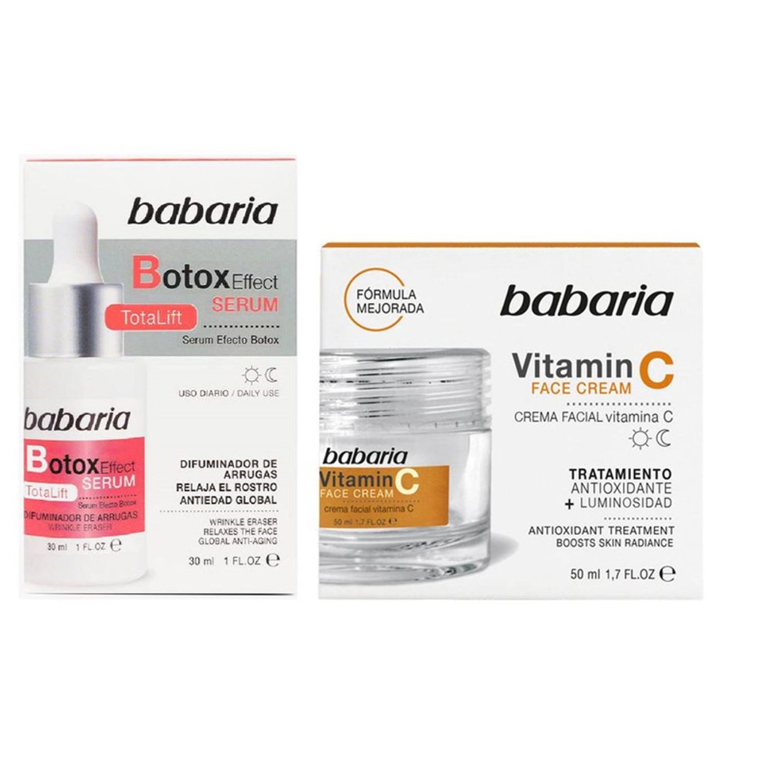 Serum Botox Effect + Crema Facial de Vitamina C - Babaria I Oechsle ...