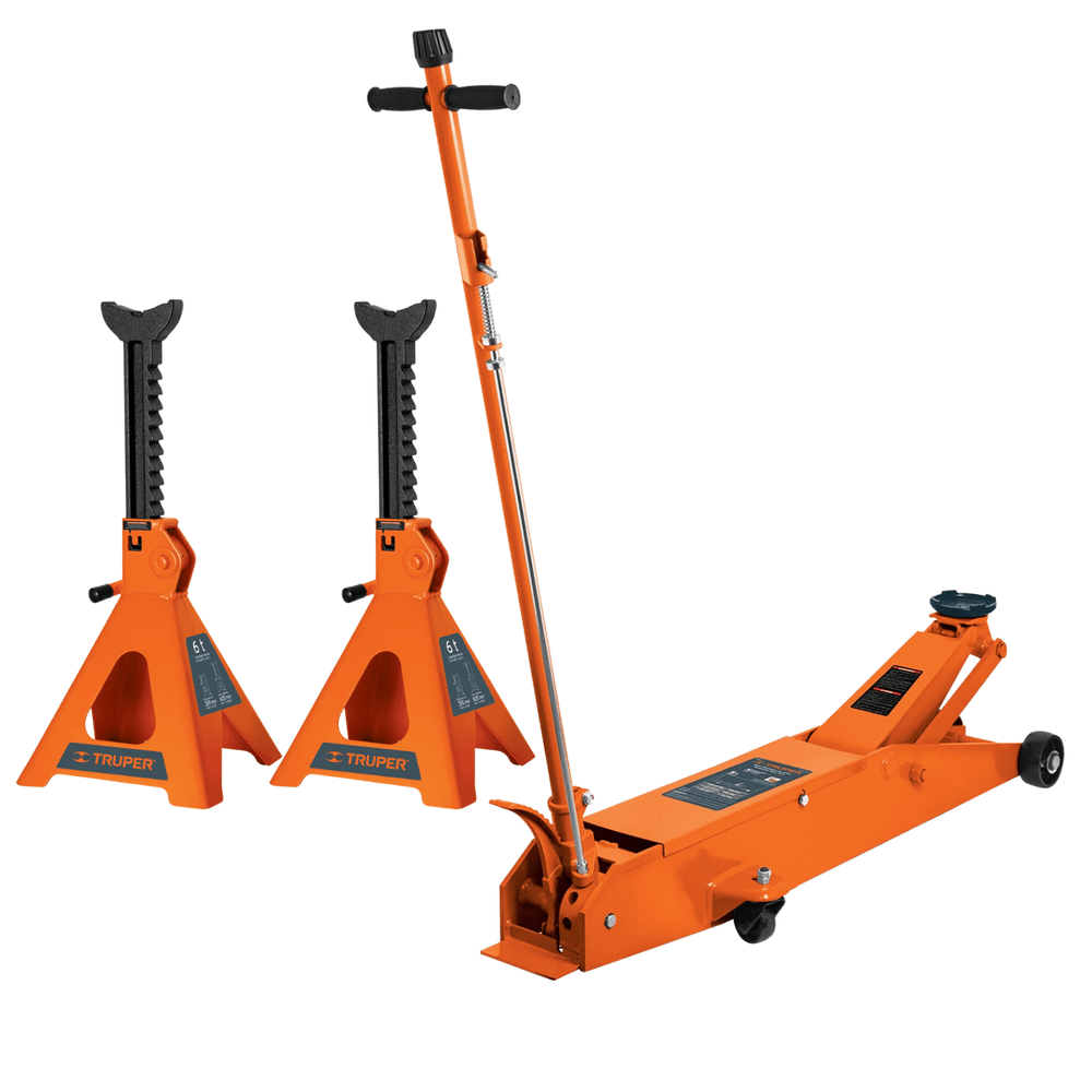 Combo gata 5 Toneladas, Caballete 6 Toneladas Truper 14957-14845 I ...