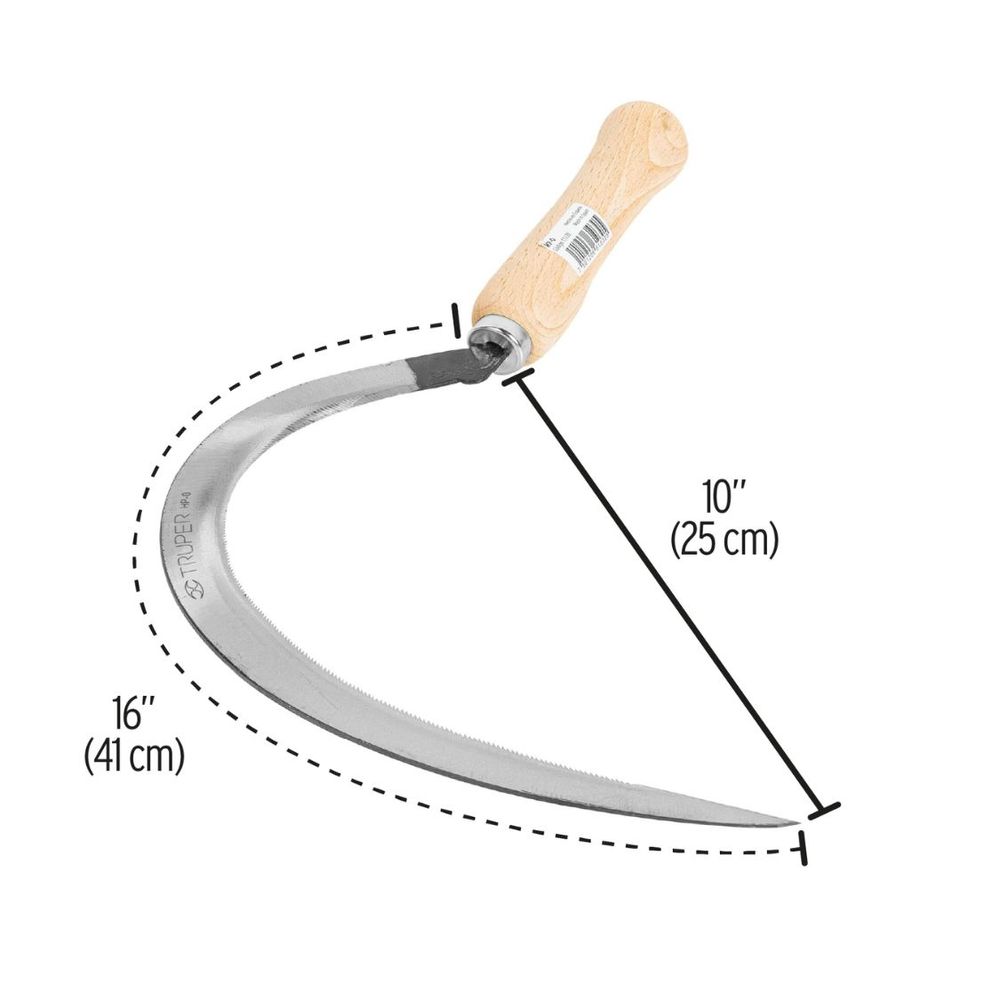 Hoz Dentada Nro.0 de 16" acero, Truper I Oechsle - Oechsle