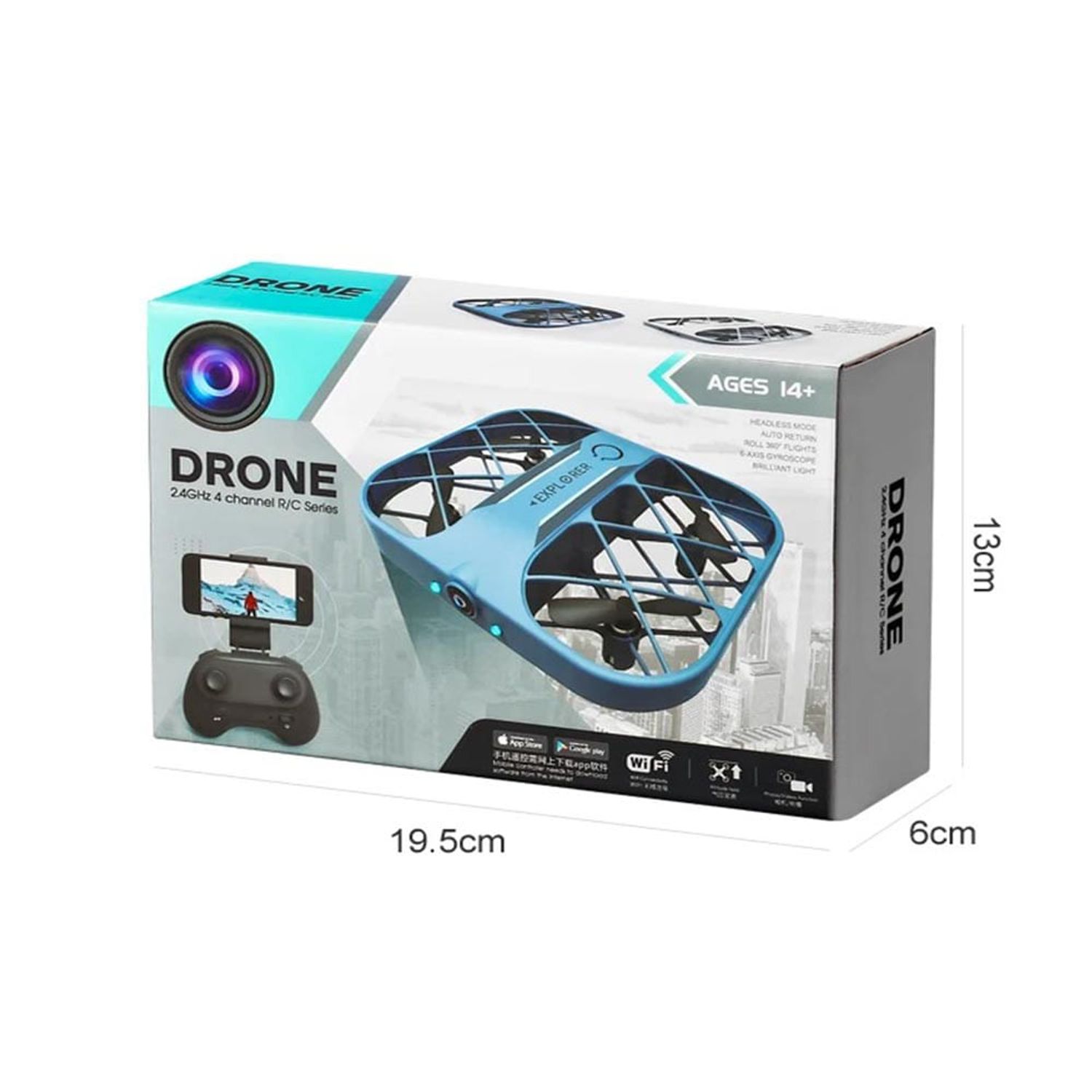 Mini Drone JJRC H107 Con Cámara 4k Protección Integral Para Niños I ...