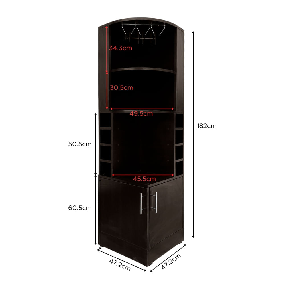 Bar Esquinero Porta Copas Porta Botellas Calidad Premium ARMADO N548 I ...